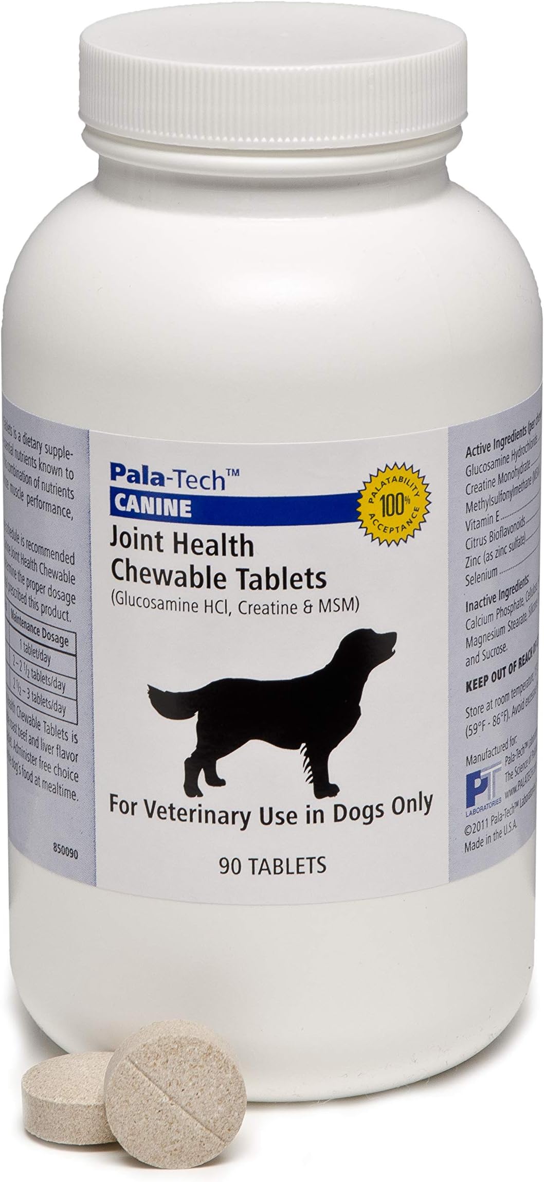 Amazon.com : Pala-Tech FA Plus Chew Tabs Small Dog 60 ct : Pet ...