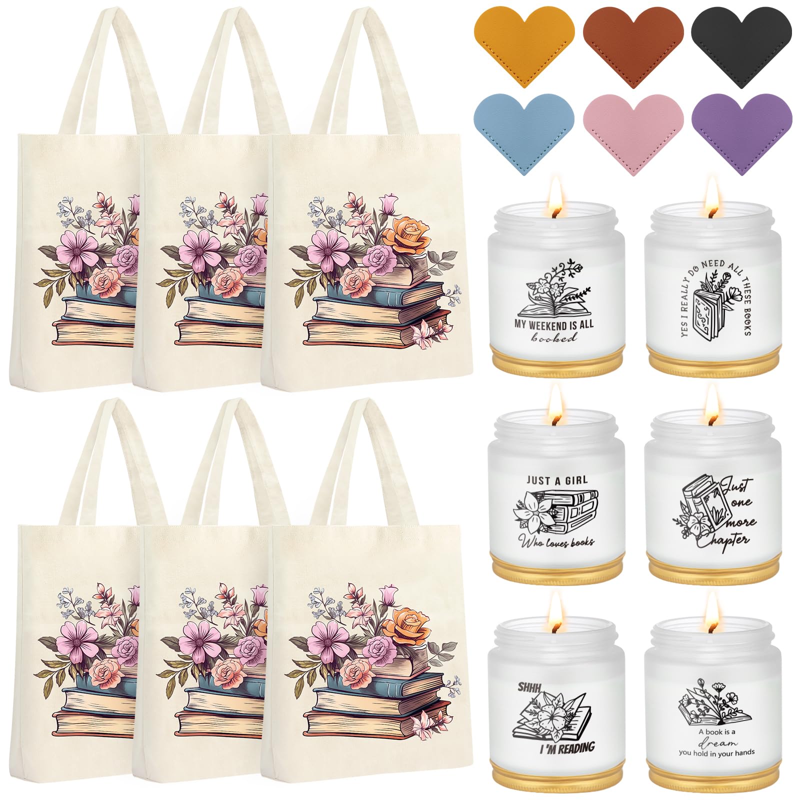 Amazon.com: Tikem Kitch 18 Pieces Book Club Gifts for Book Lovers ...