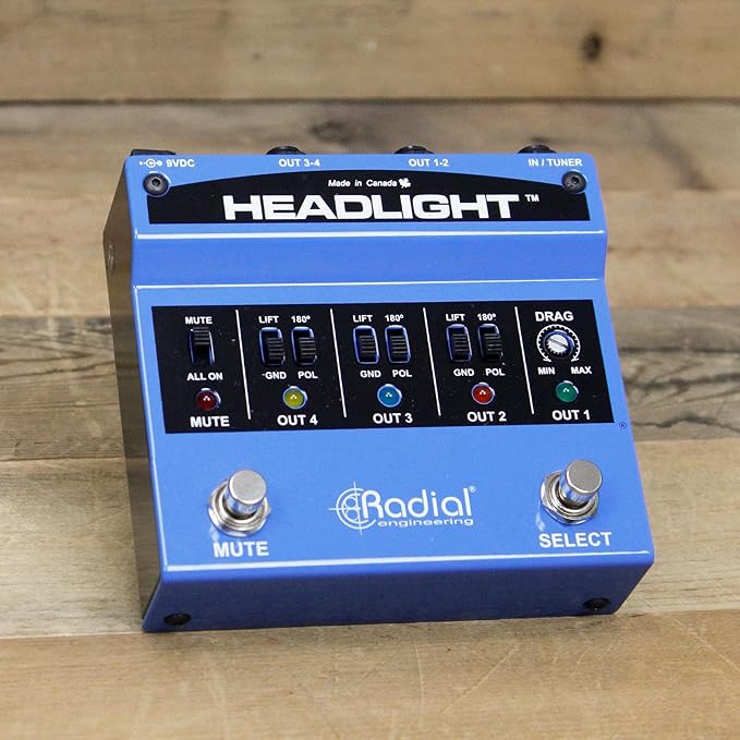 Amazon.com: Radial Engineering Headlight Guitar Amp Selector Pedal ...