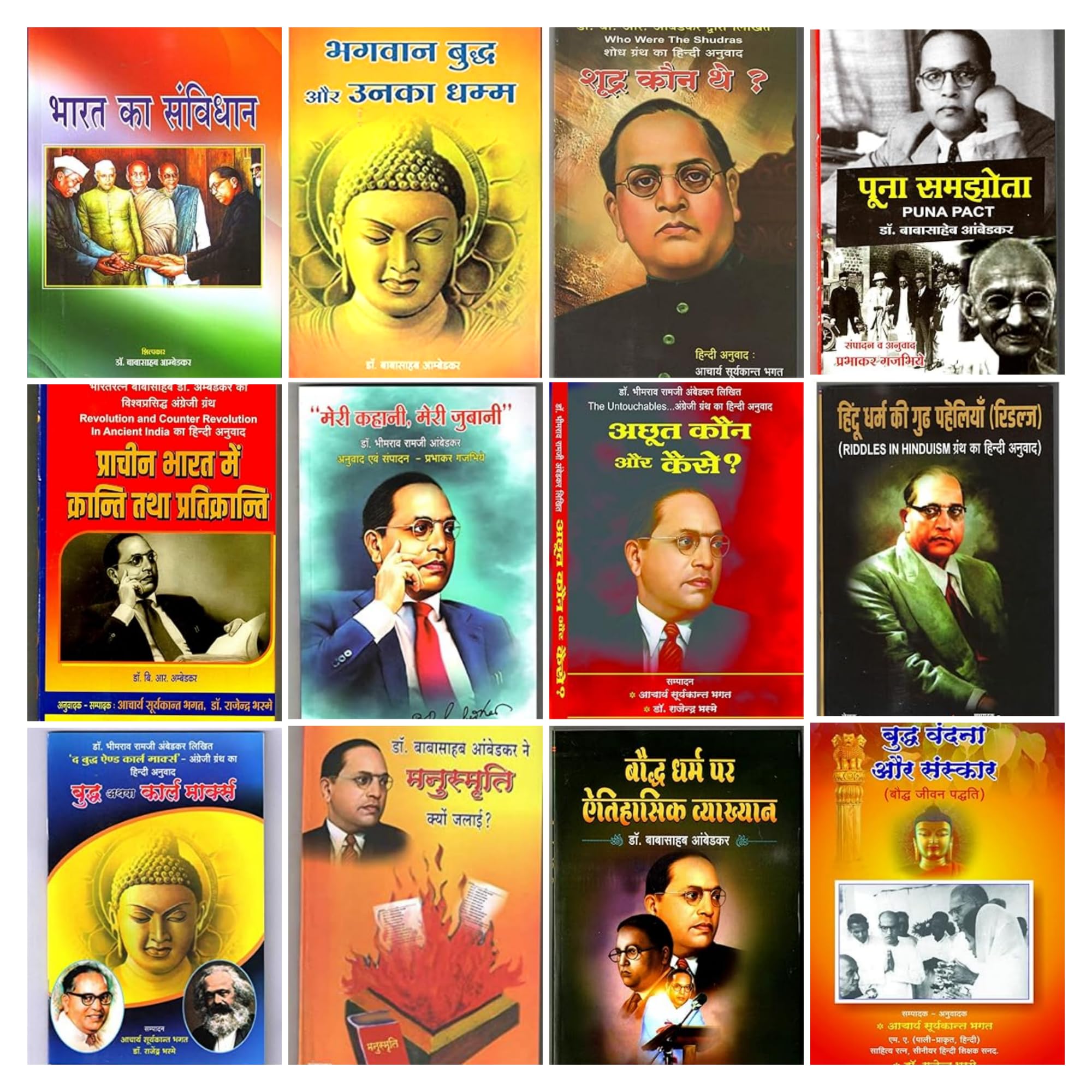 Dr. BR Ambedkar Hindi Books Set of 14 Books HINDI : DR. BR AMBEDKAR ...