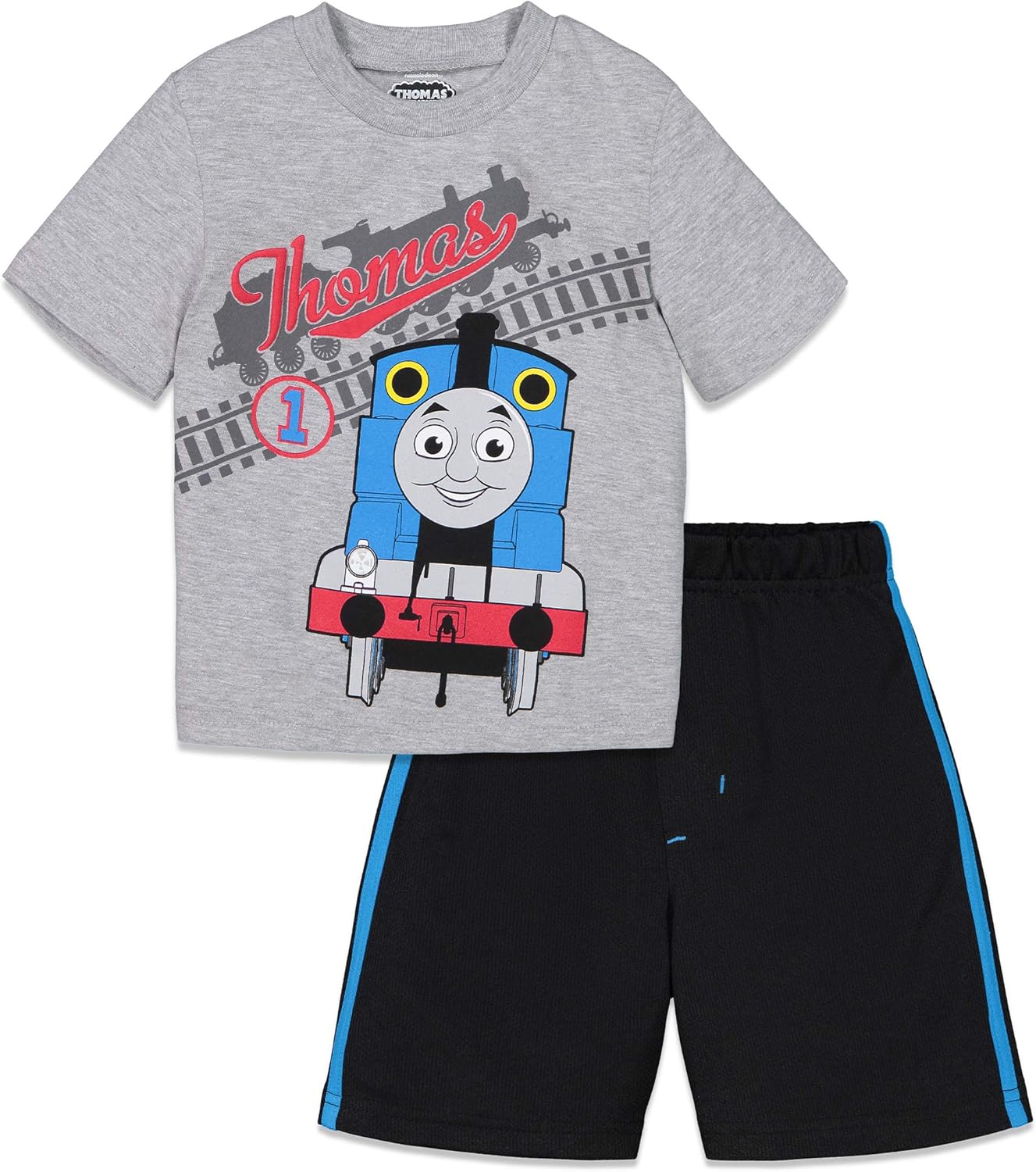 Amazon.com: Thomas and Friends T-Shirt and Mesh Shorts Set Toddler Boys ...