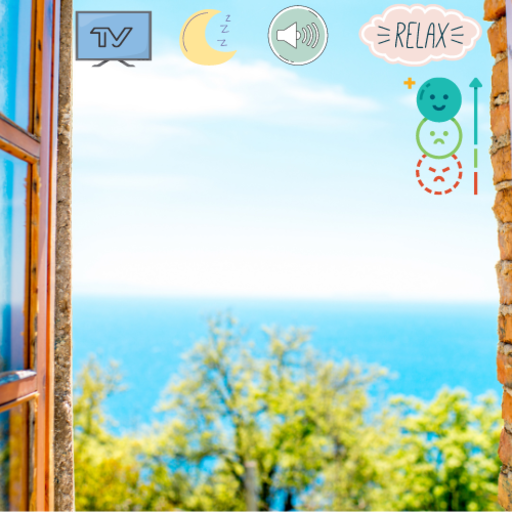 Open Sea window view Screensaver with Relaxing Calming Ambience Ocean ...