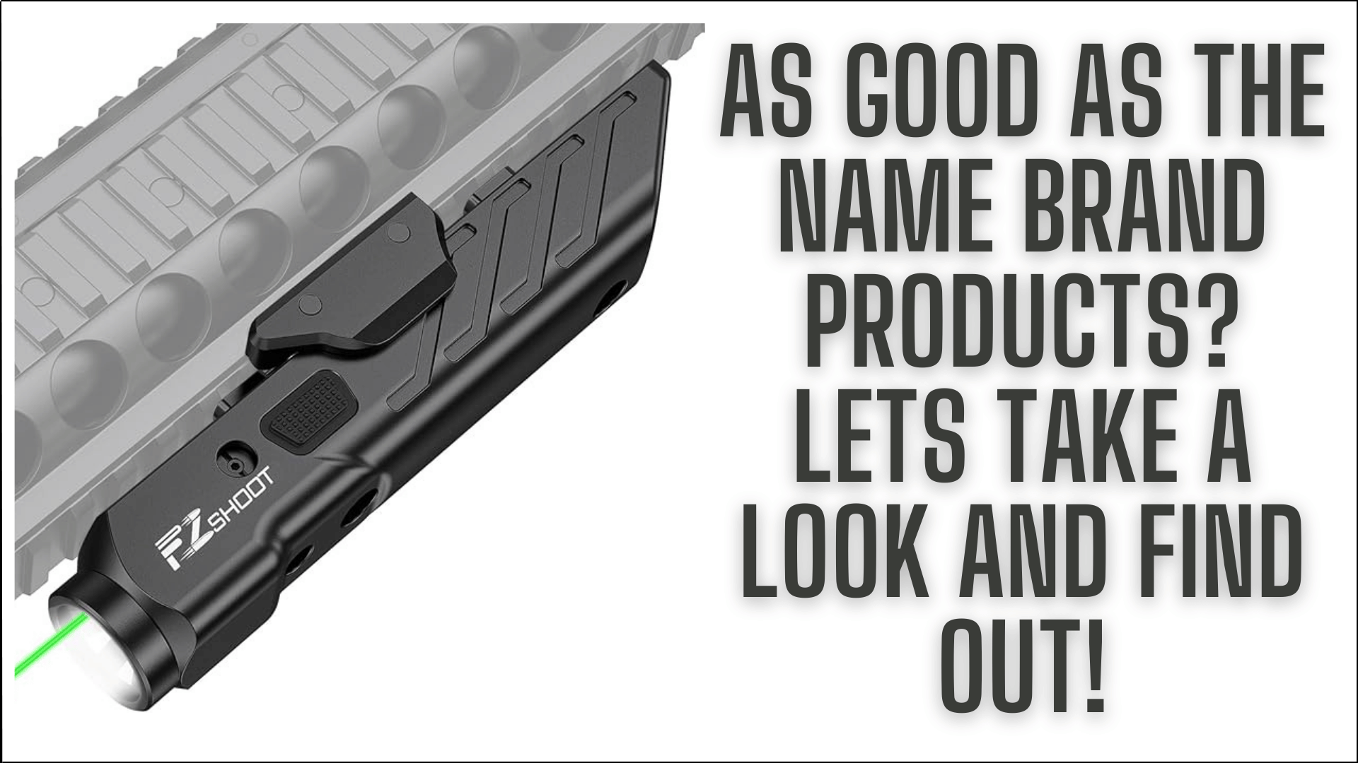 Watch EZshoot 1700 Lumens Tactical Laser Light Combo Review on Amazon Live