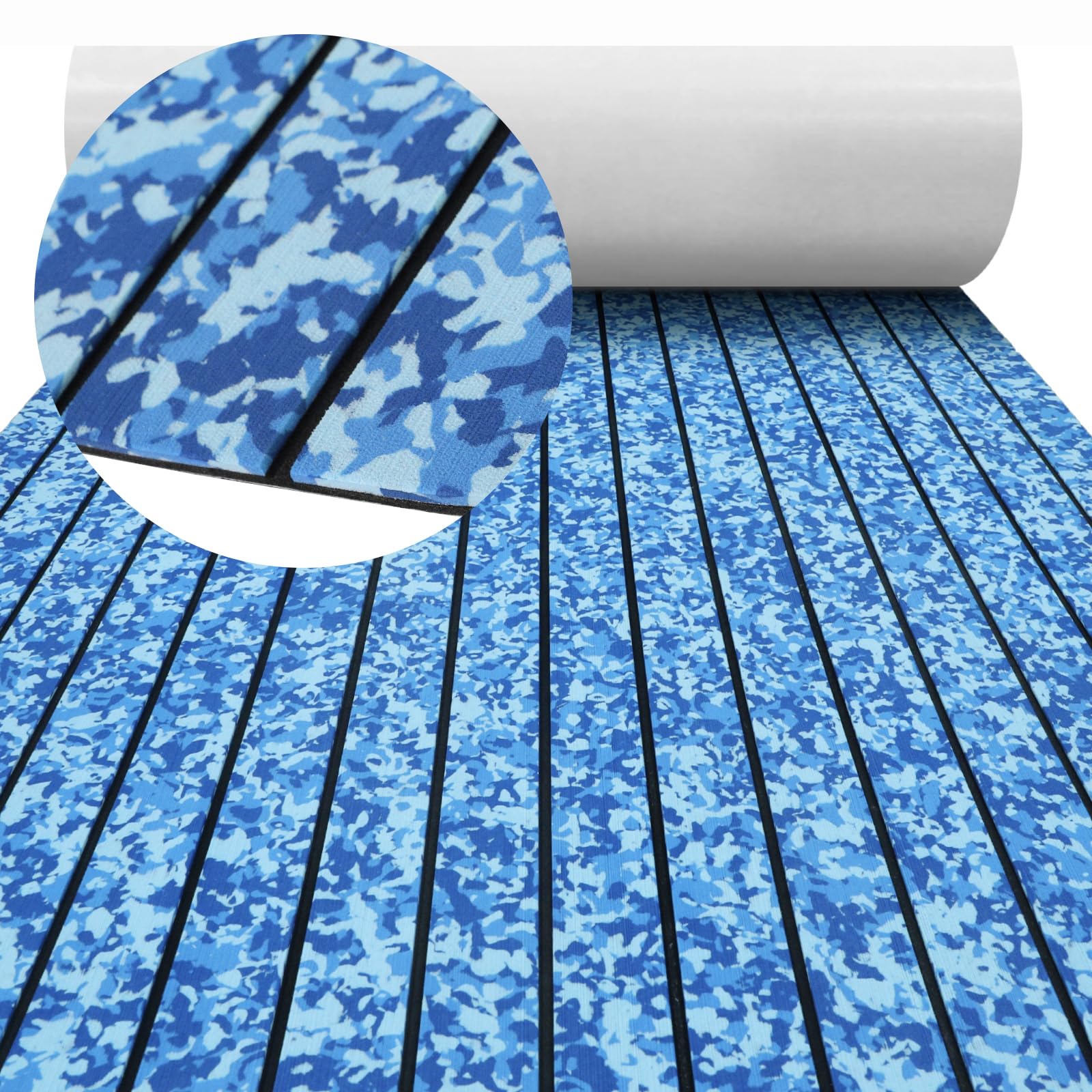 Snapklik.com : EVA Foam Boat Flooring Faux Teak Boat Decking Ocean Blue ...