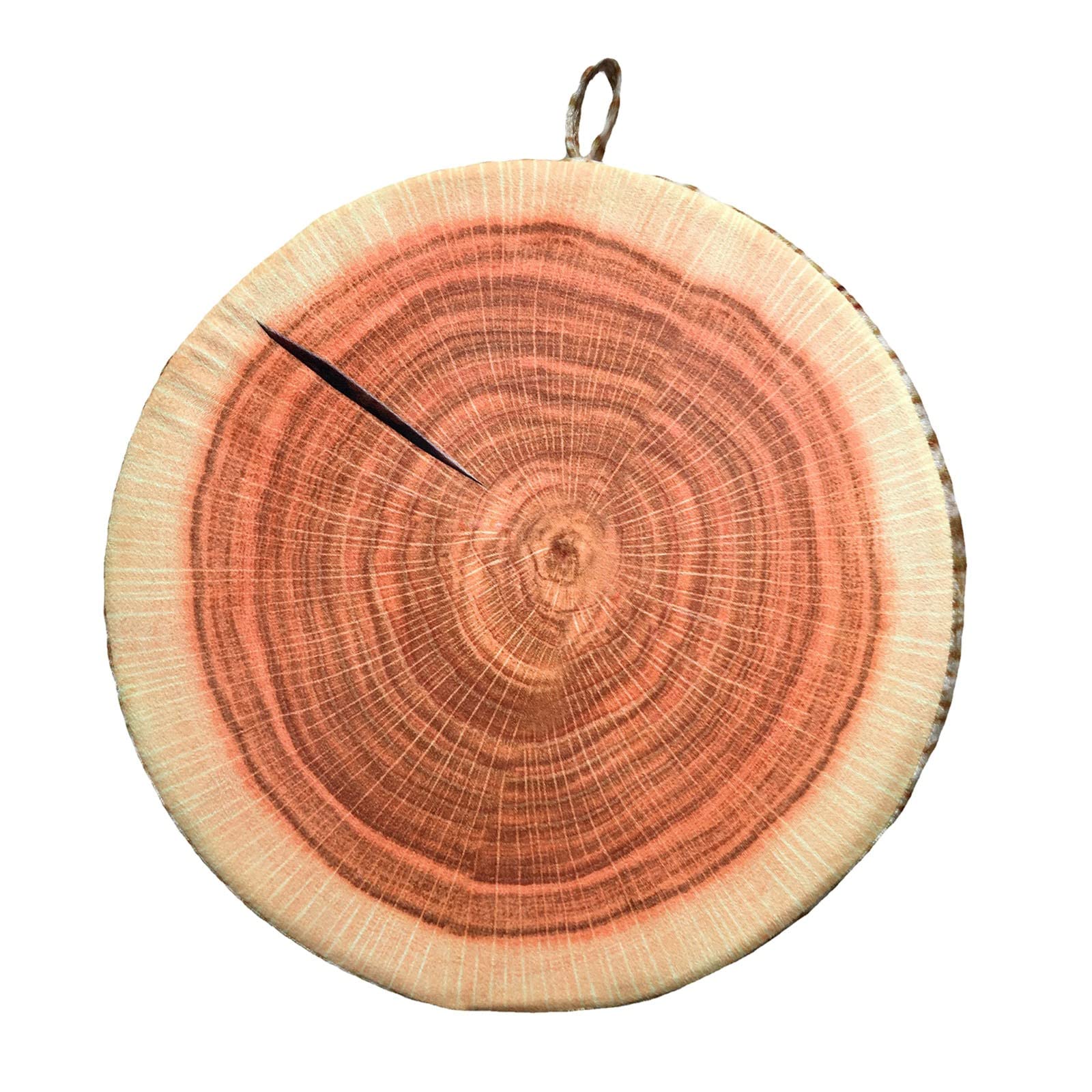 Simulation Tree Stump Cushion Pillow 33X33cm Creative Round Cylindrical ...