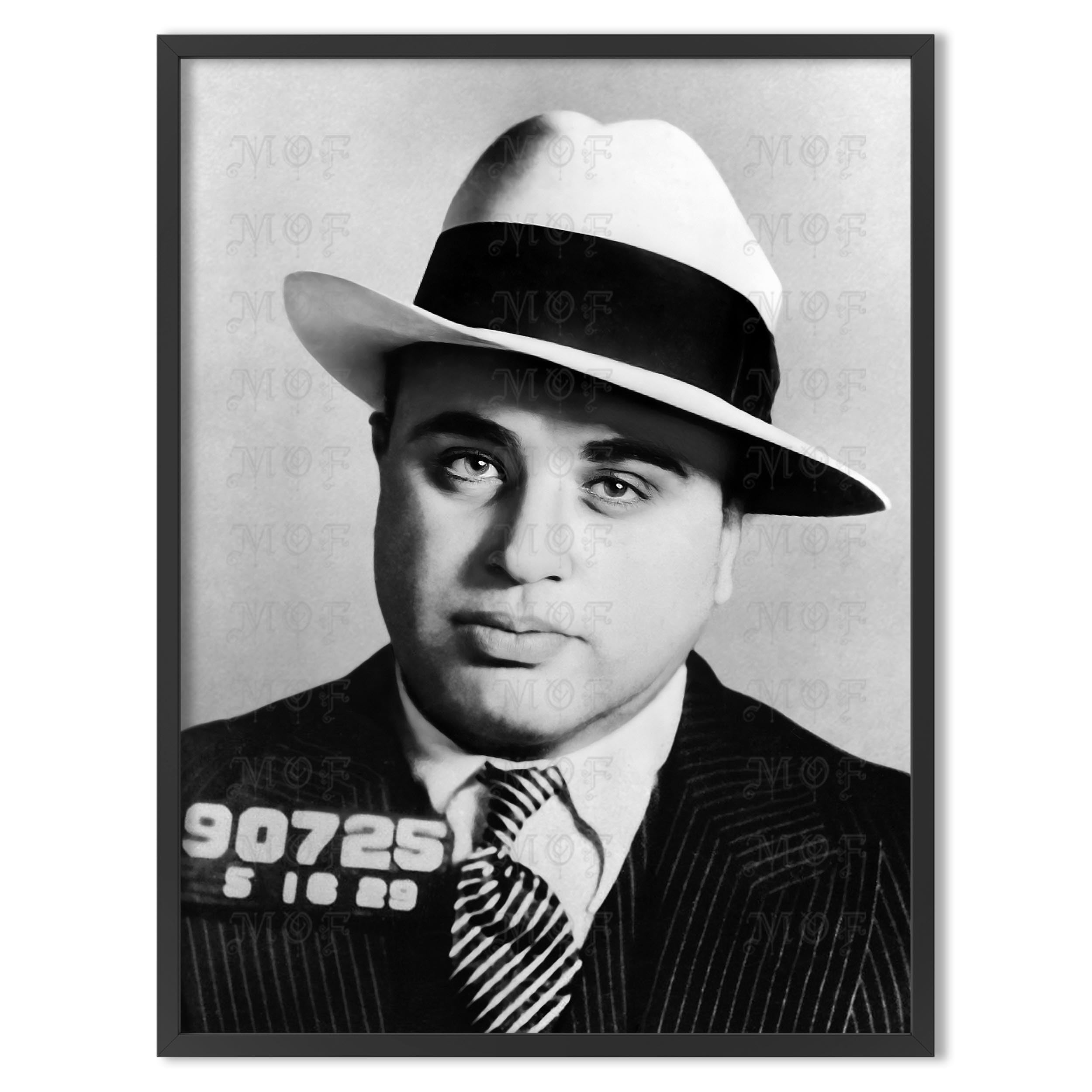 Amazon.com: Masters of Fate Al Capone In Hat Mugshot Poster Remastered ...