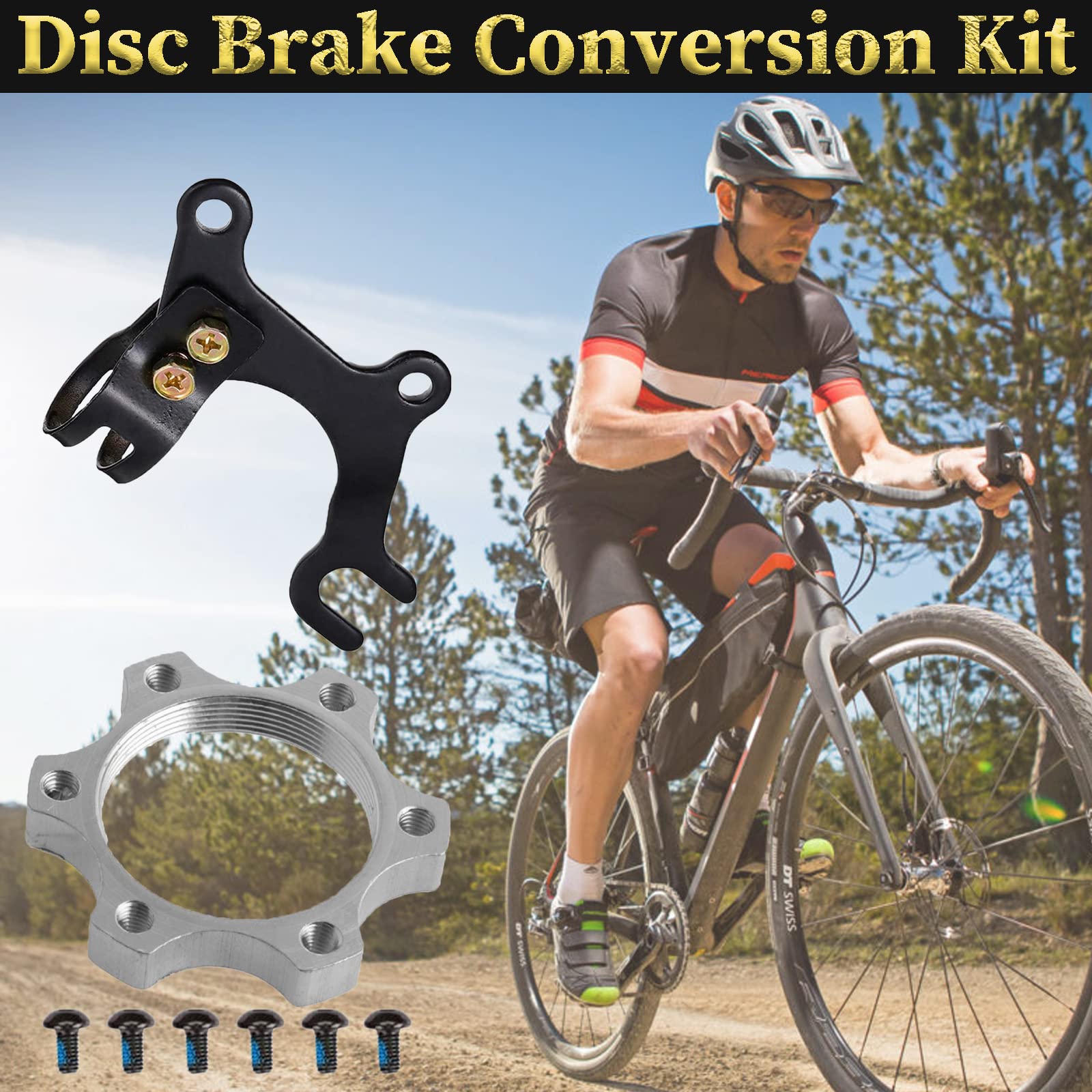 Snapklik.com : RUJOI Disc Brake Conversion Kit, 1Pcs Disc Brake Adapter ...
