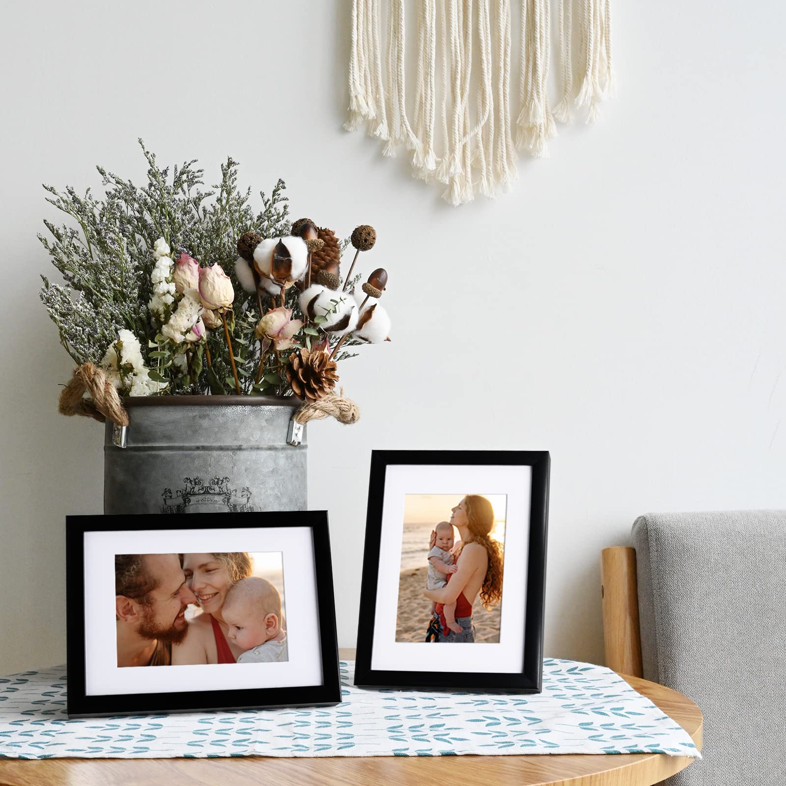 Snapklik.com : KINLINK A5 Picture Frames Black, Photo Frames