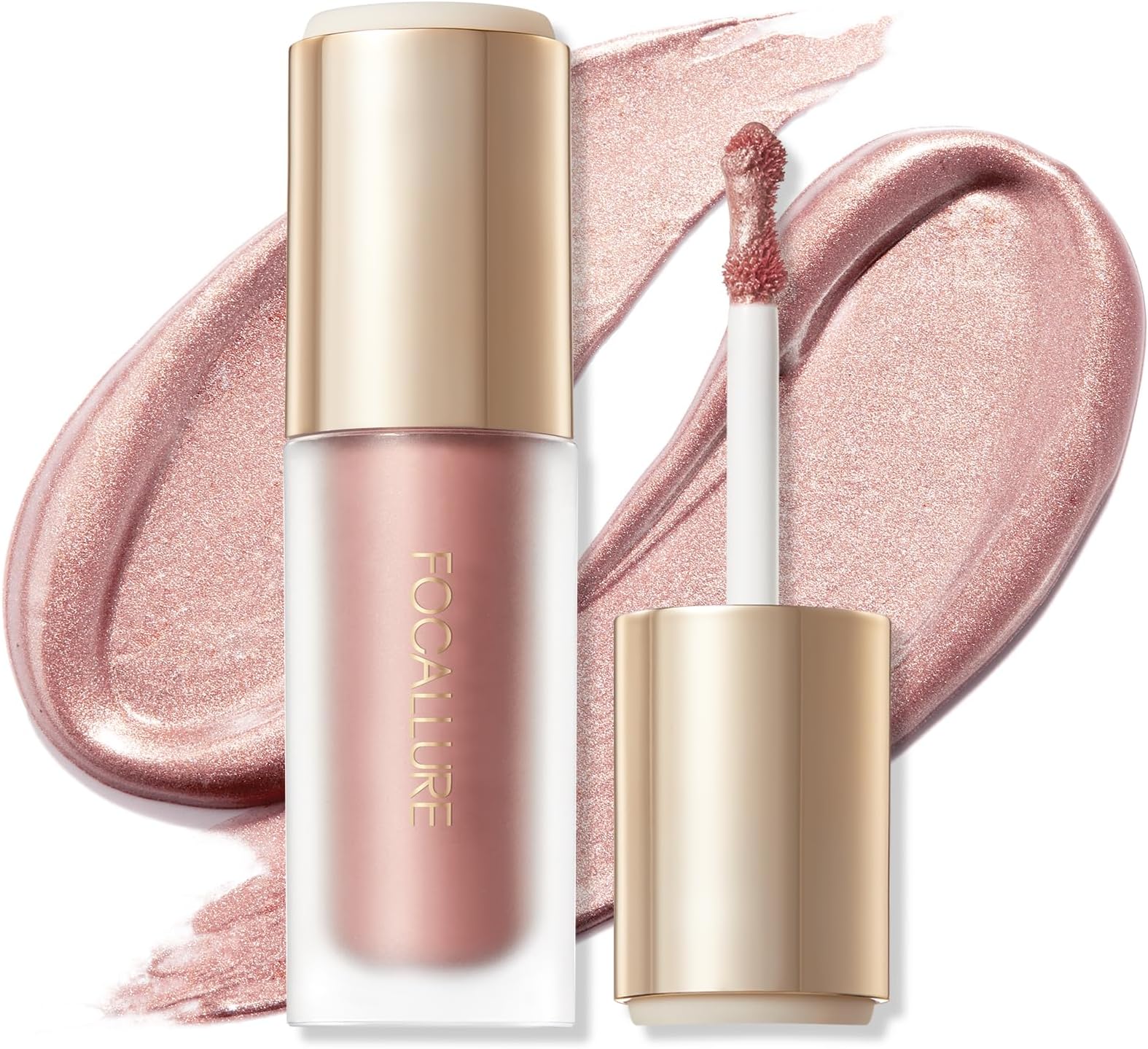 Amazon.com: FOCALLURE Shimmer Liquid Highlighter, Smooth Cream Formula ...