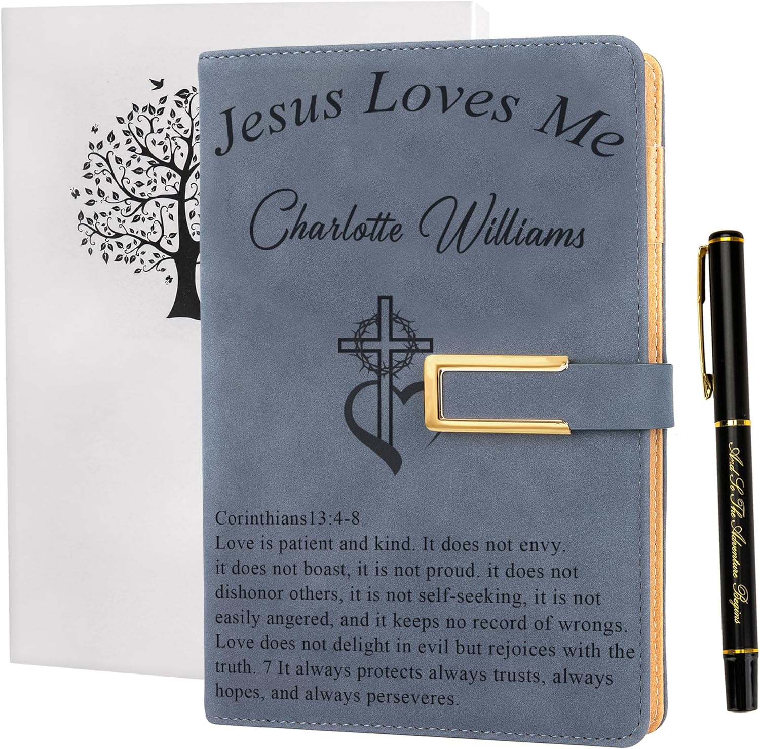 Amazon.com : Fanery Sue Refillable Writing Personalized Journal Cover ...