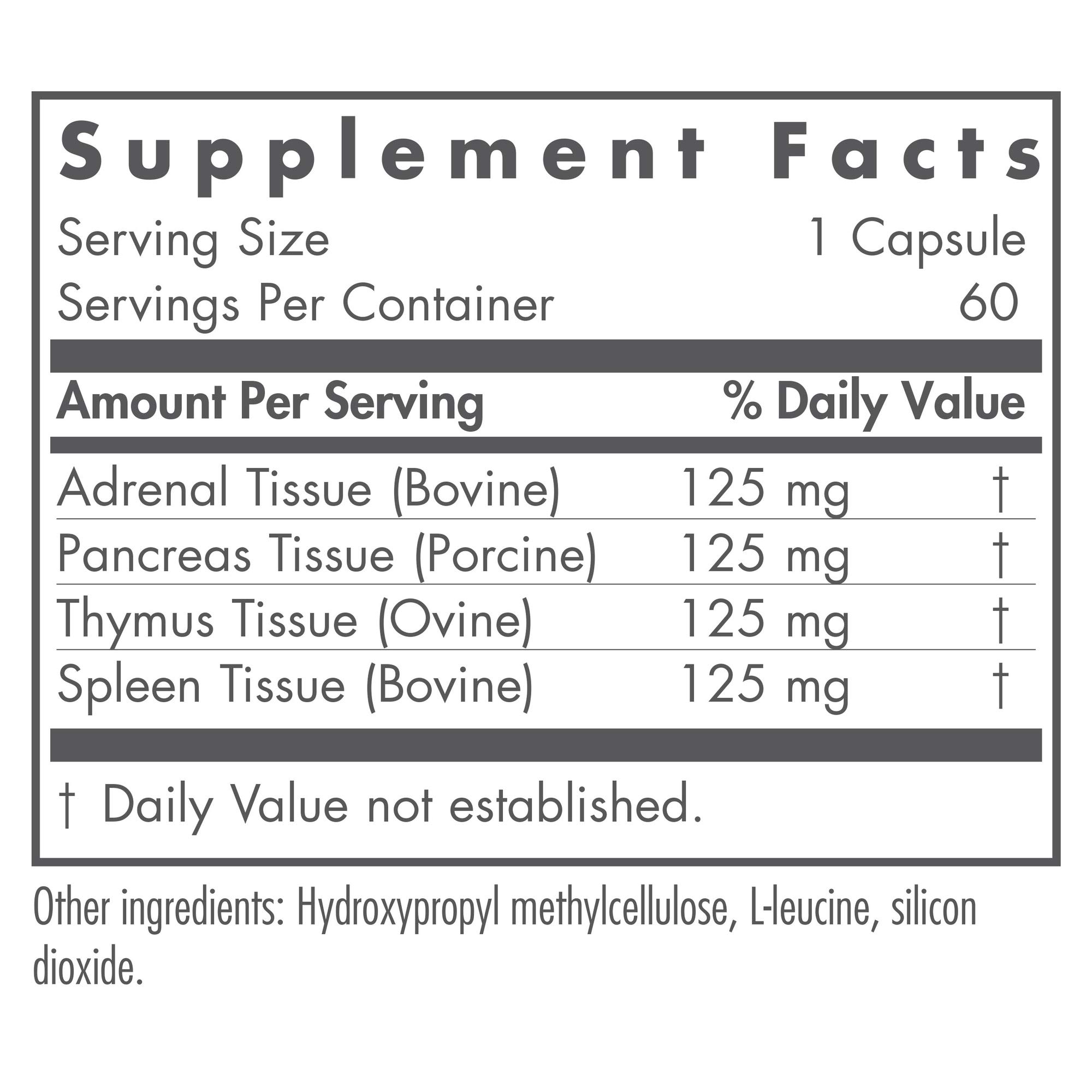 Snapklik.com : Nutricology ImmoPlex Glandulars Supplement - Pancreas