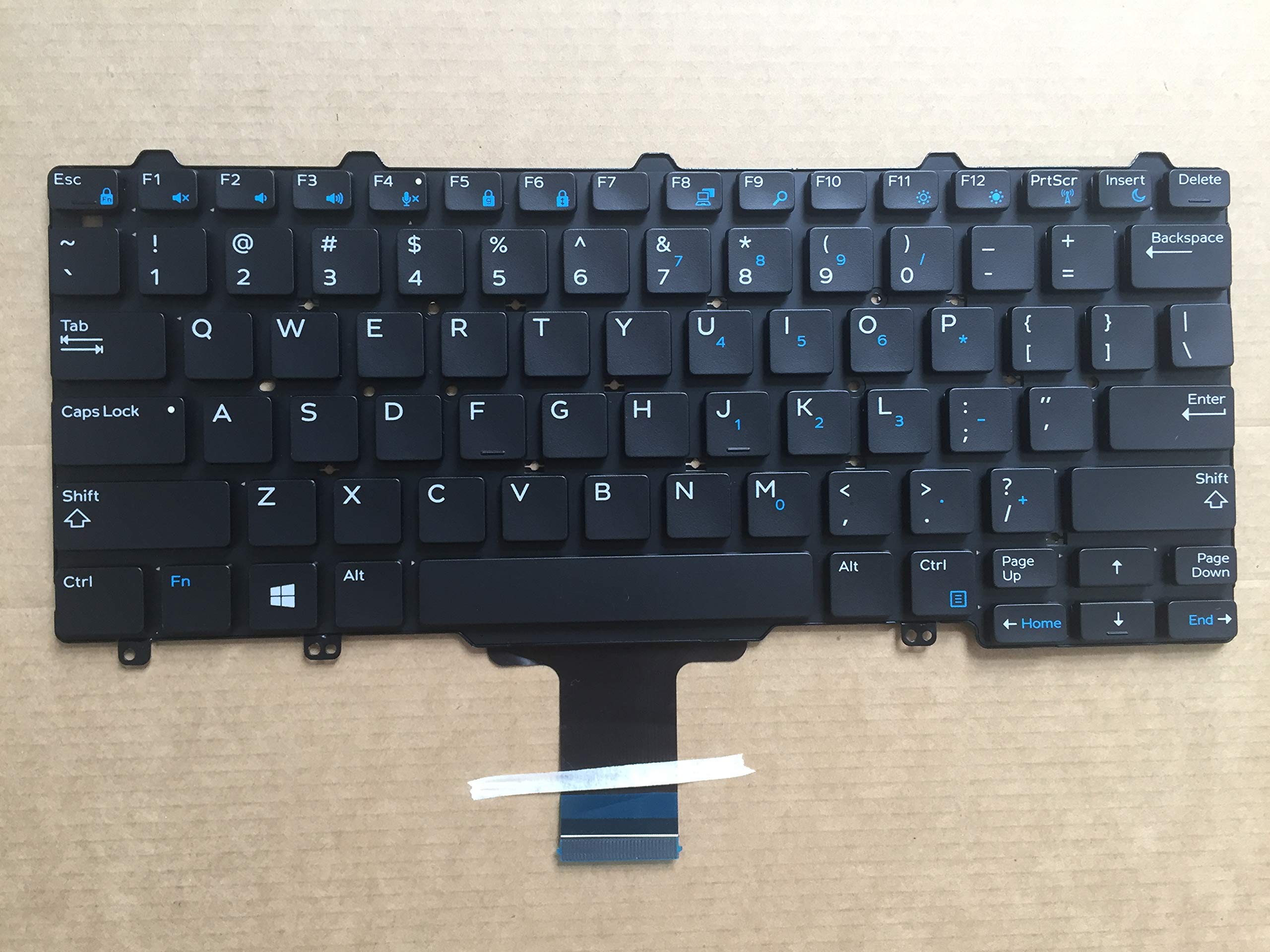 Amazon.com: Original New US Black Keyboard for Dell Latitude 12 7275 ...