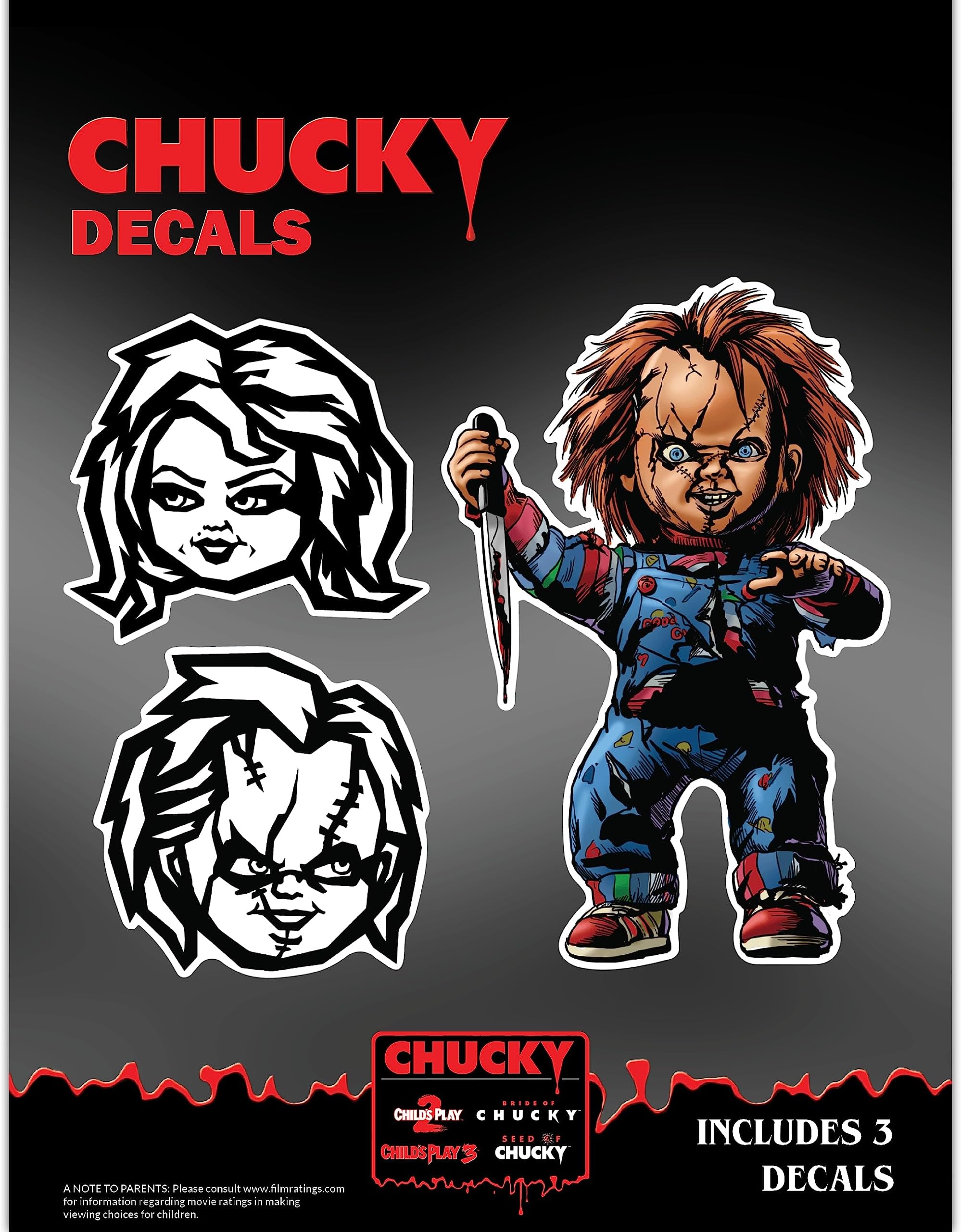 Amazon.com - Chucky in Vector Art Style Bumper Sticker Vinyl Decal 5"