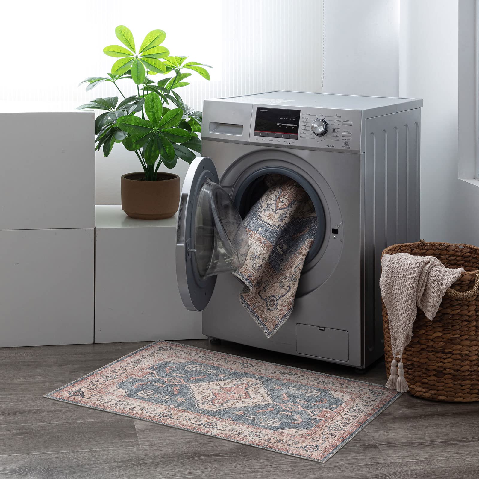 DECOMALL BELIDA Washable Runner Rug, Traditional Non-Slip Long Rugs for ...