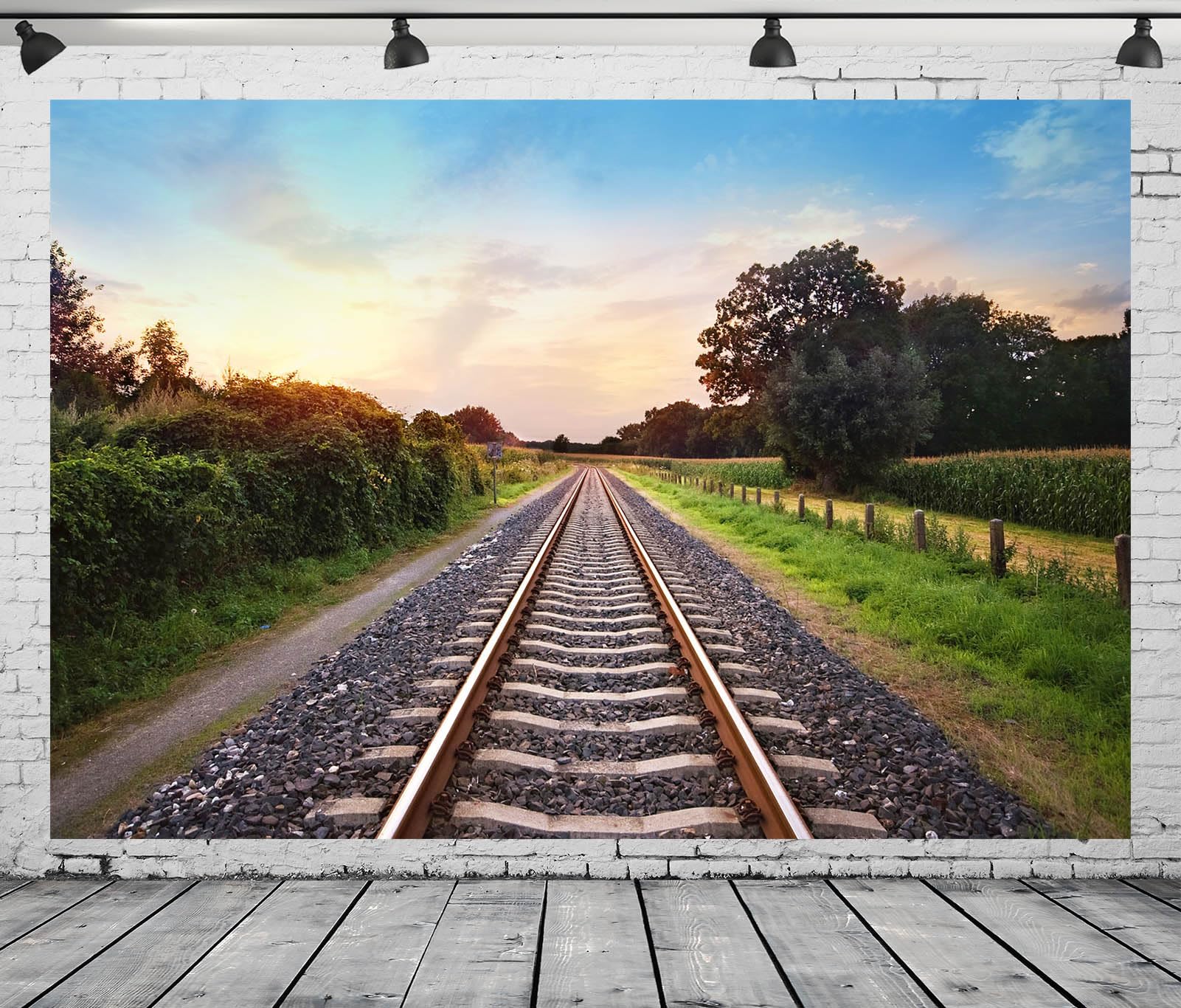 Railway Track Portrait Photography