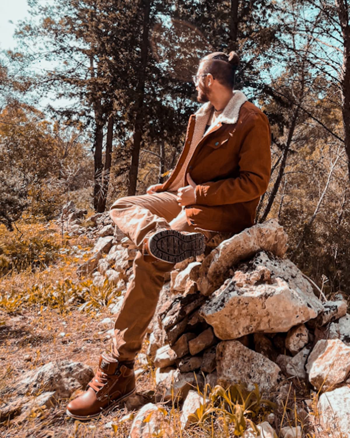 Size 42)) AX BOXING Mens Winter Boots Snow Boots Outdoor Warm Non Slip ...