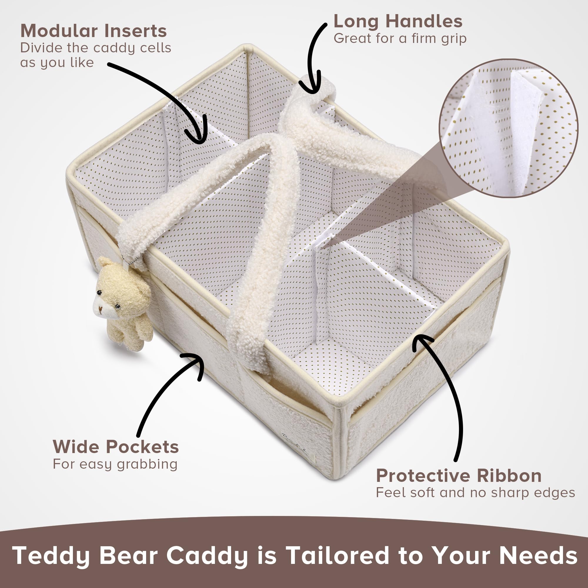 Snapklik.com : Baby Diaper Caddy Organizer For Changing Table, Baby ...