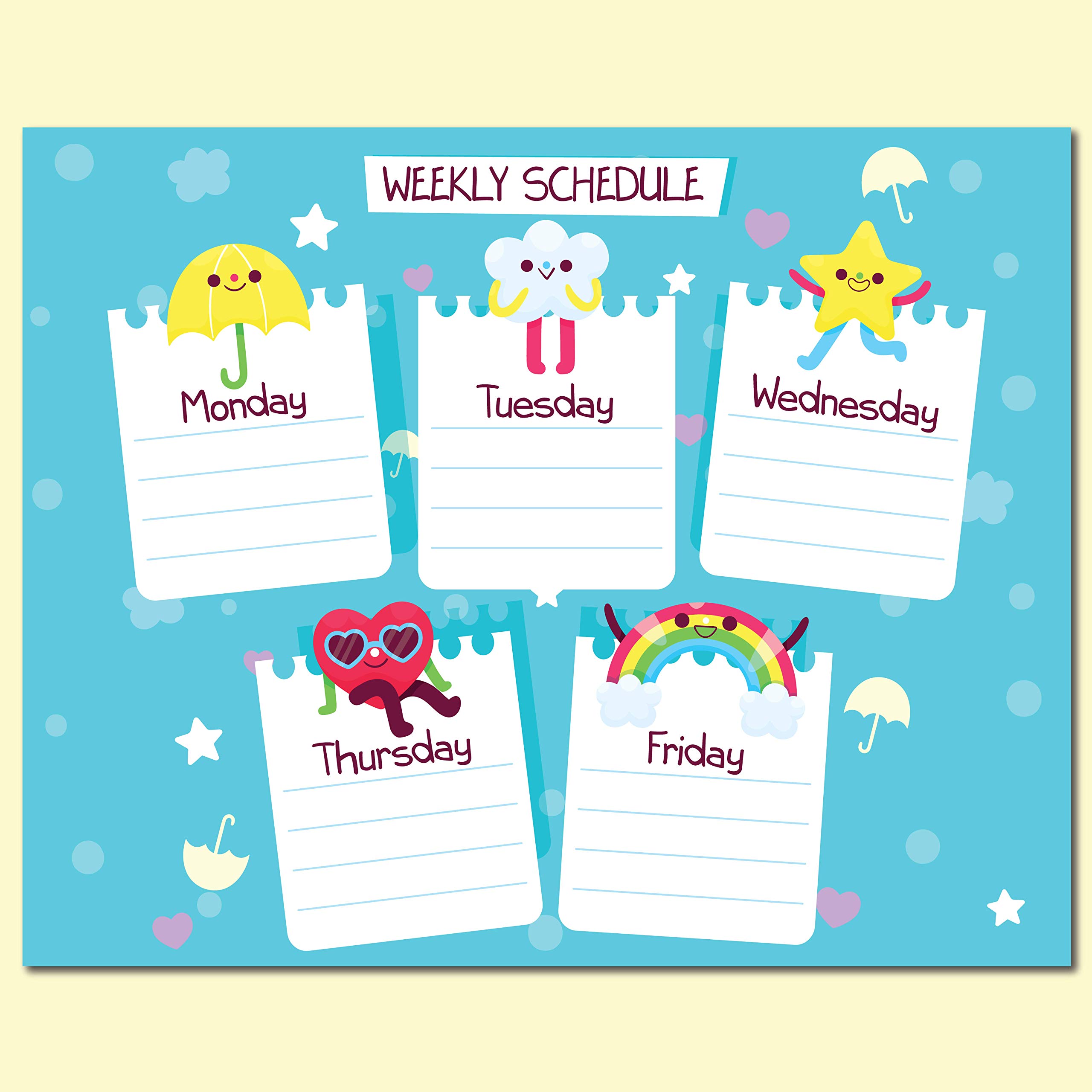 Fun Weekly Calendar Template