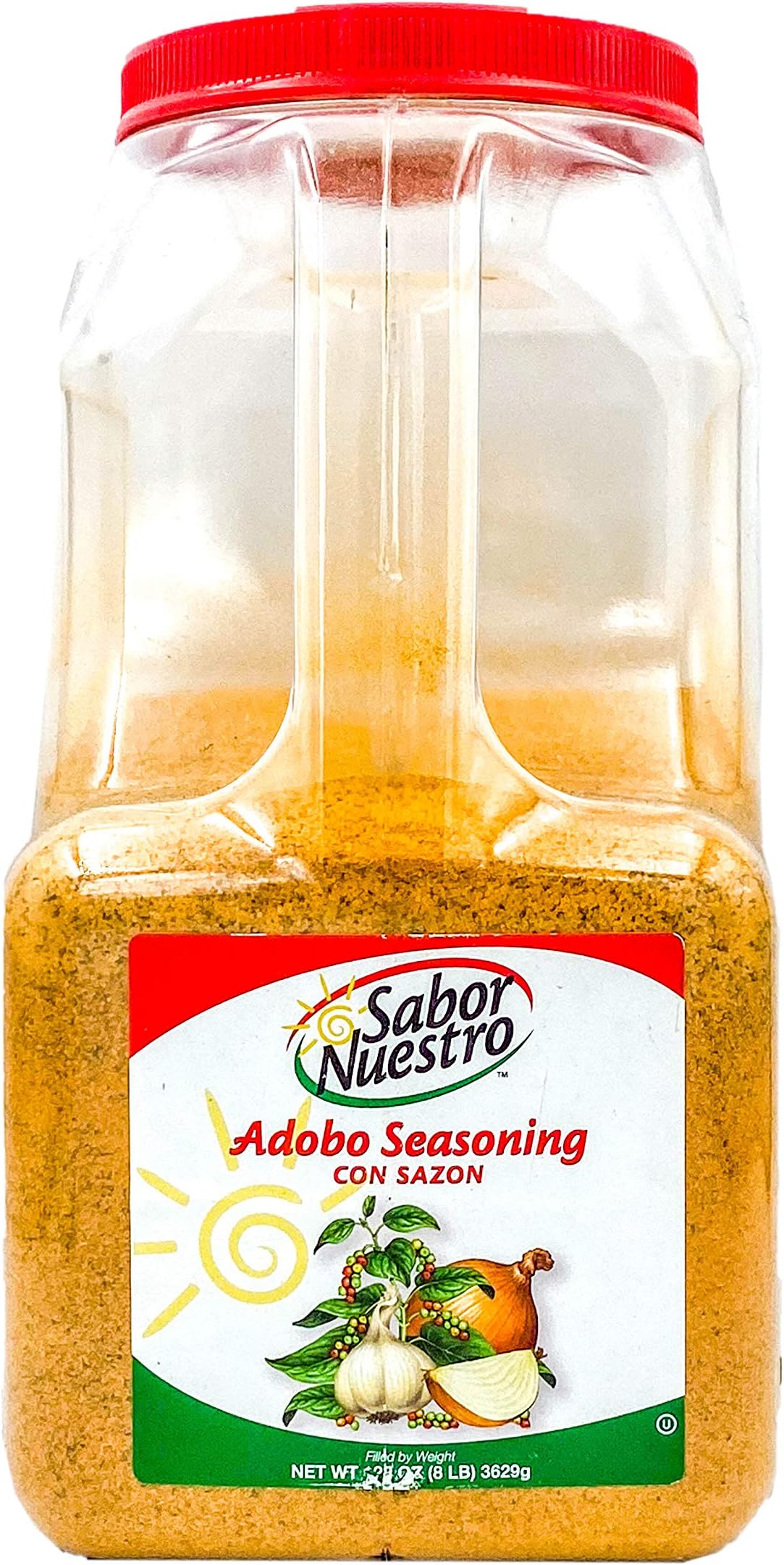 Amazon.com: Sabor Nuestro - Adobo Seasoning - Con Sazon - 8 LB (128 Oz)