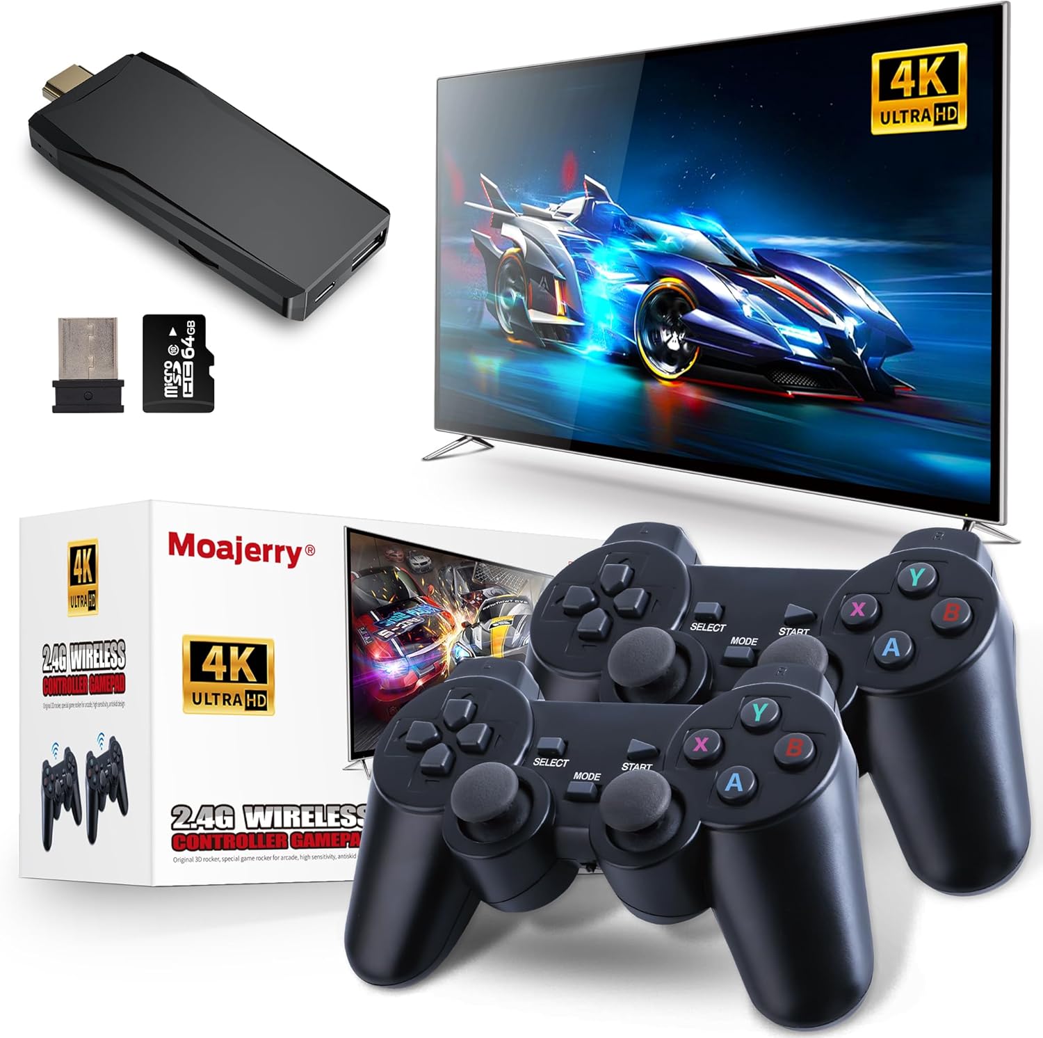 Amazon.com: Game, Wireless Retro Game Console, Plug & Play Video TV ...