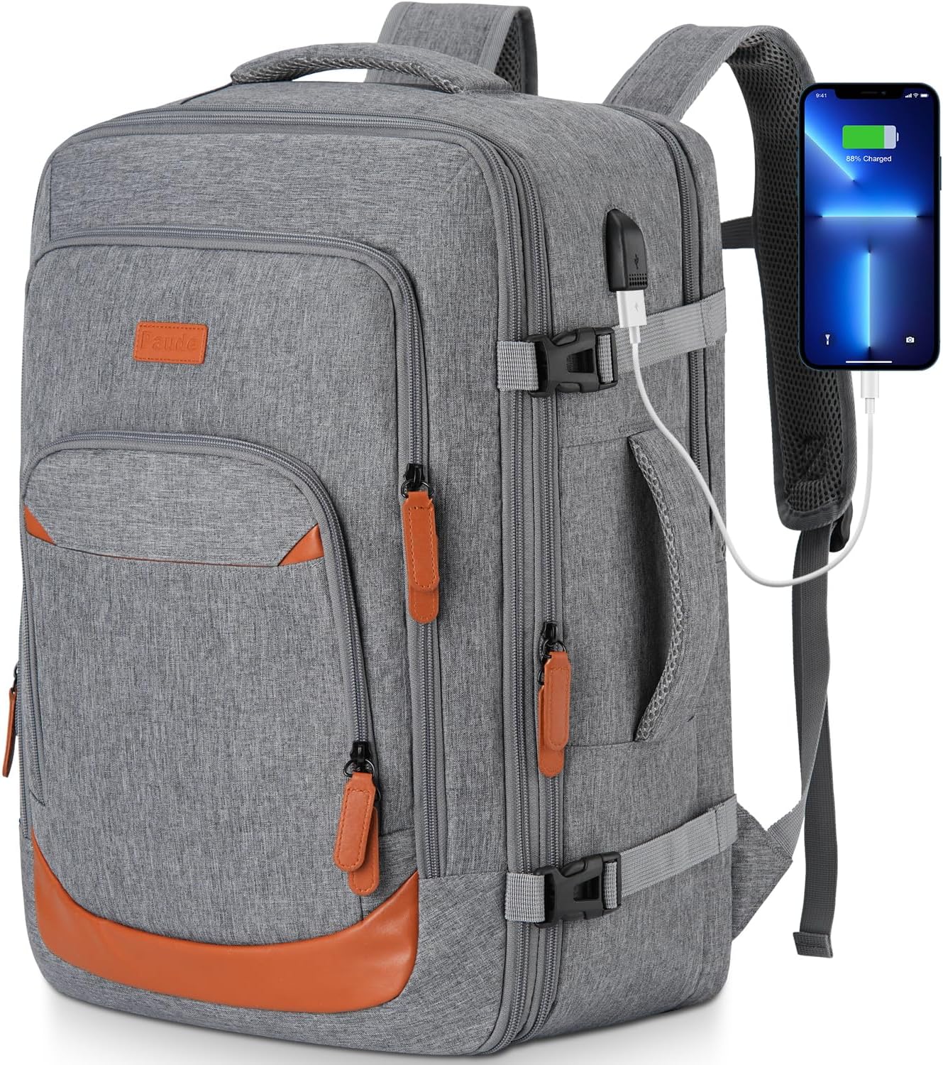 Carry on Backpack,45L Expandable Travel Backpack Extra Large Carry On ...