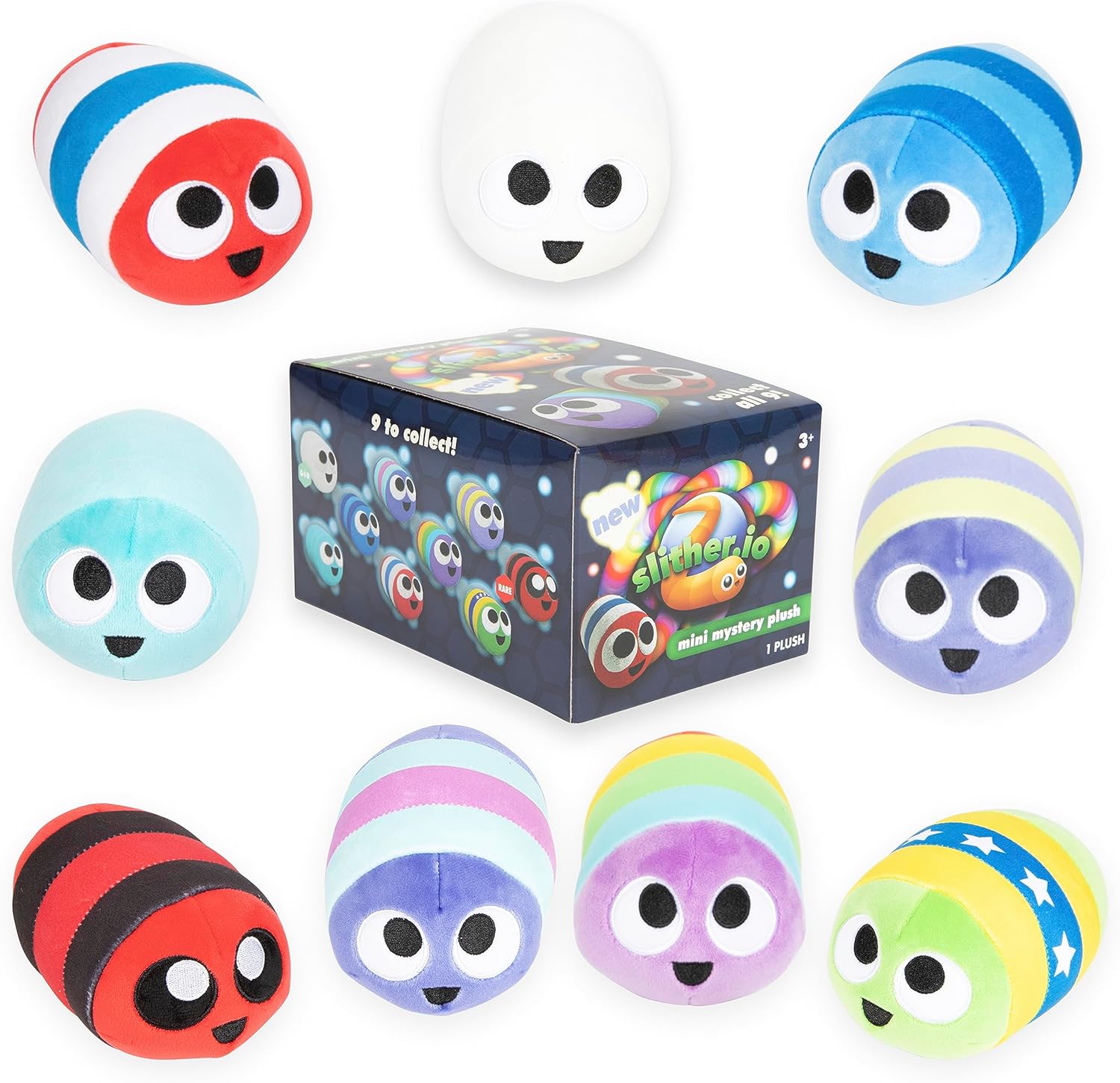 Bonkers Slither.io Mini Gizemli Peluş, Koleksiyon Kör Kutu Mini Peluş ...