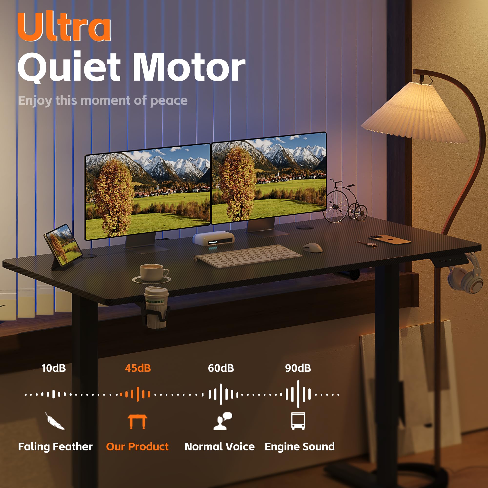 Snapklik.com : Shahoo Electric Standing Desk 55 Inch