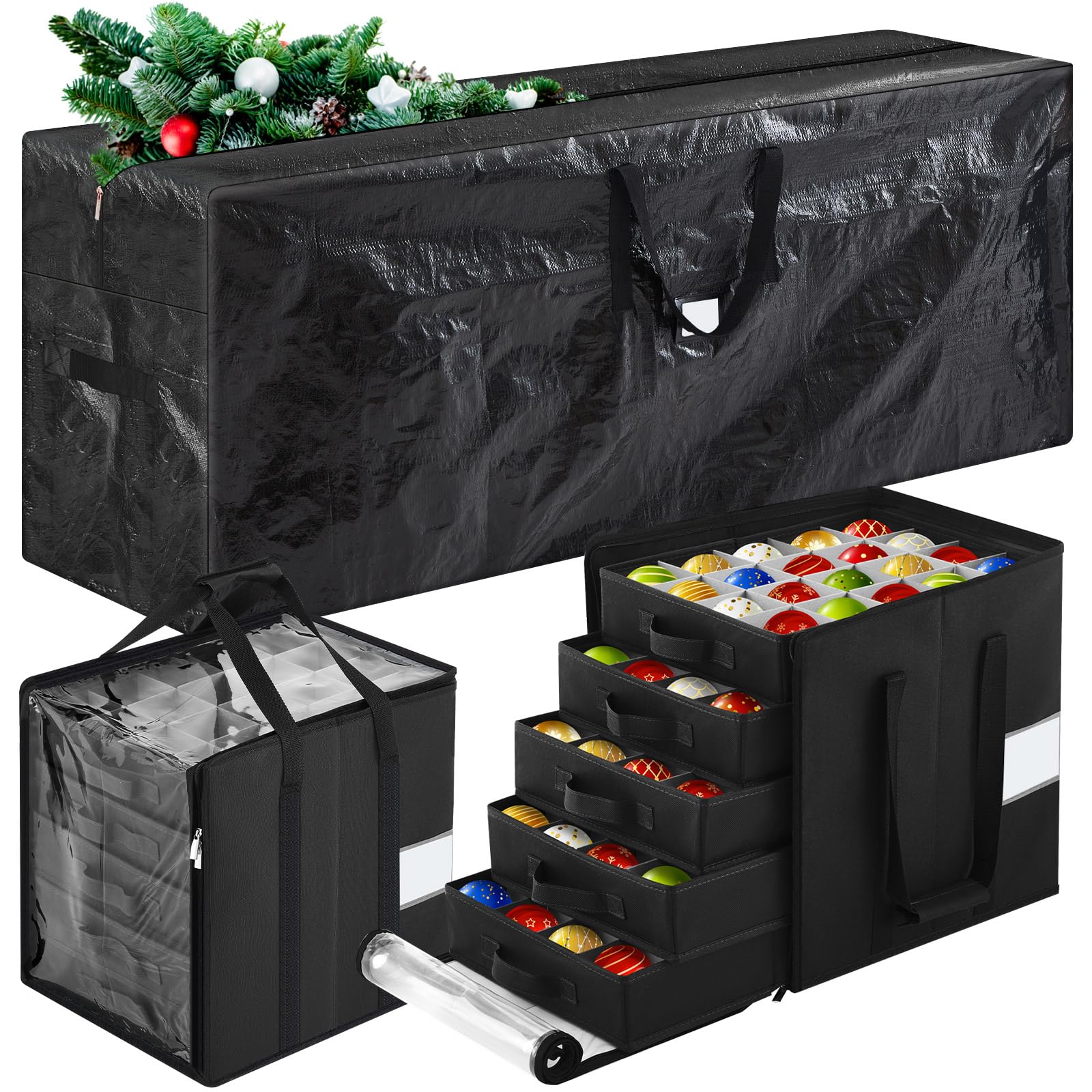 Amazon.com: Sliner 2 Pack Christmas Storage Container Christmas ...