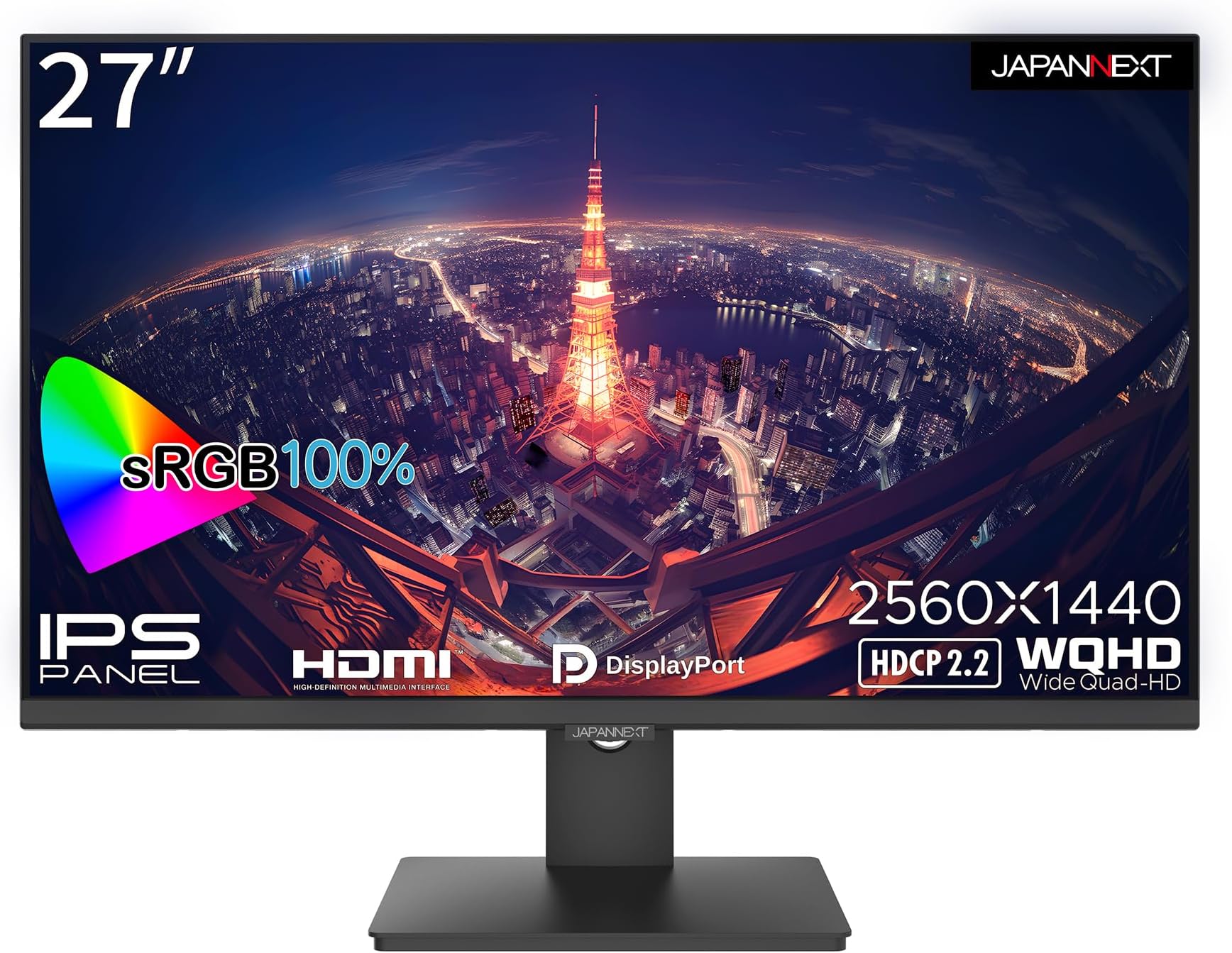 Amazon.co.jp: JAPANNEXT 27インチ モニター WQHD 2560x1440解像度 IPS ディスプレイ (HDMI ...