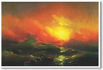 Amazon.com: Ivan Aivazovsky -The Ninth Wave - 1850 - NEW Fine Arts ...