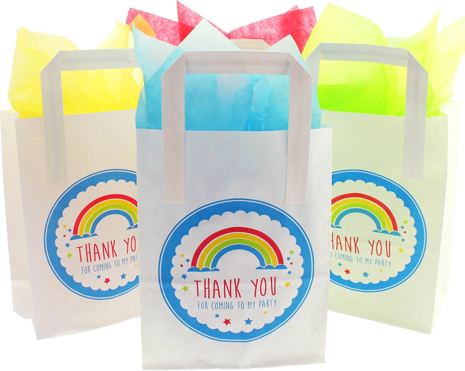 The Curious Caterpillar White Paper Party Bags Thank You For Coming To ...