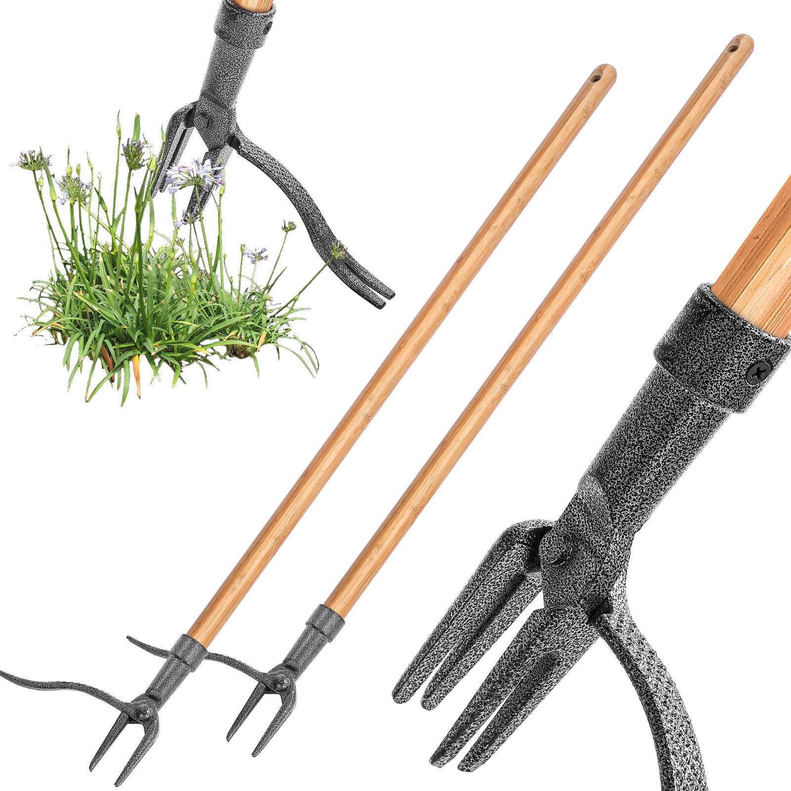 Snapklik.com : 2 Pack Weed Puller Tool Stand Up Heavy Duty Manual ...