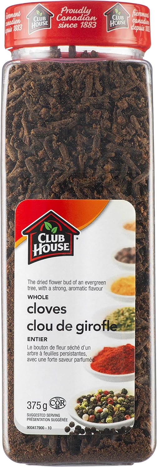 Club House, Quality Natural Herbs and Spices, Whole Cloves, 375g ...