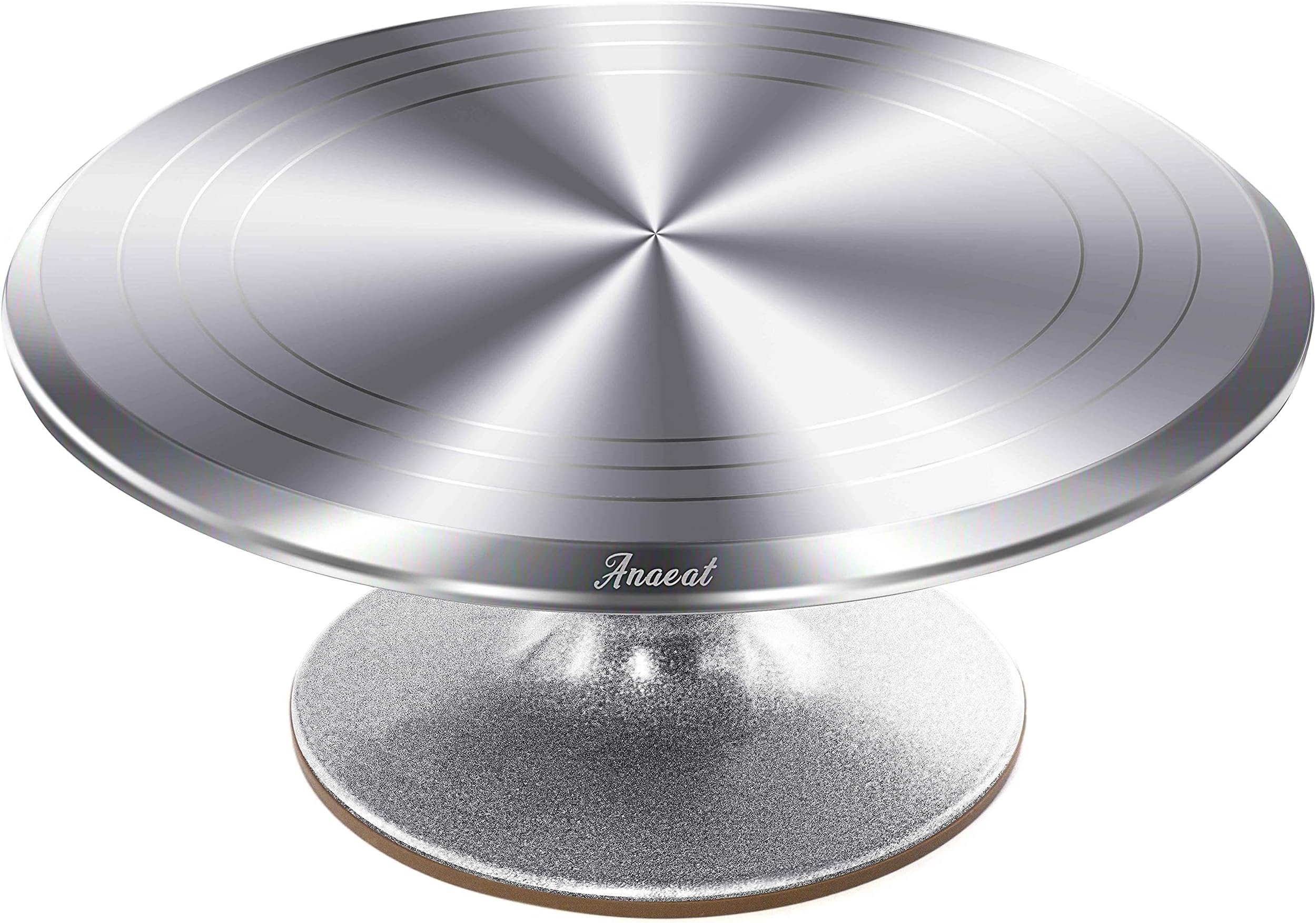 Anaeat Premium Aluminium Cake Stand, 12 Inch Rotating Cake Turntable ...