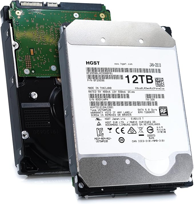 Amazon.com: HGST Ultrastar He12 | HUH721212ALE601 | 0F27454 | 12TB 7200 ...