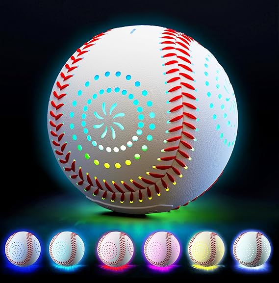 Amazon.com: ZACEAC LED Rechargeable Baseball with 9 Lighting Modes Glow ...