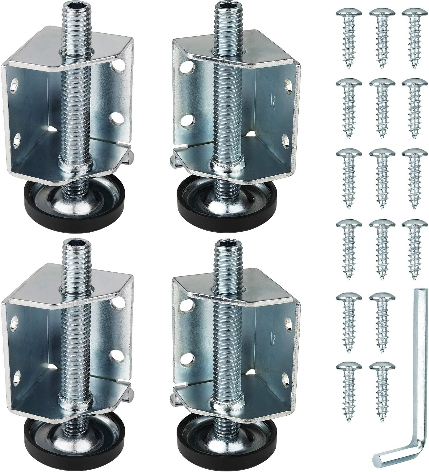 Amazon.com: Anwenk Corner Leveling Feet Heavy Duty Furniture Levelers ...