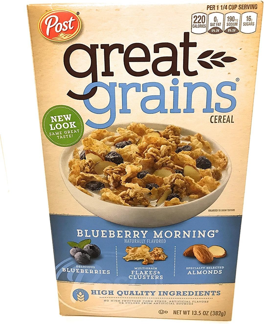 Amazon.com: Post Great Grains Crunchy Pecan Breakfast Cereal, Non GMO ...