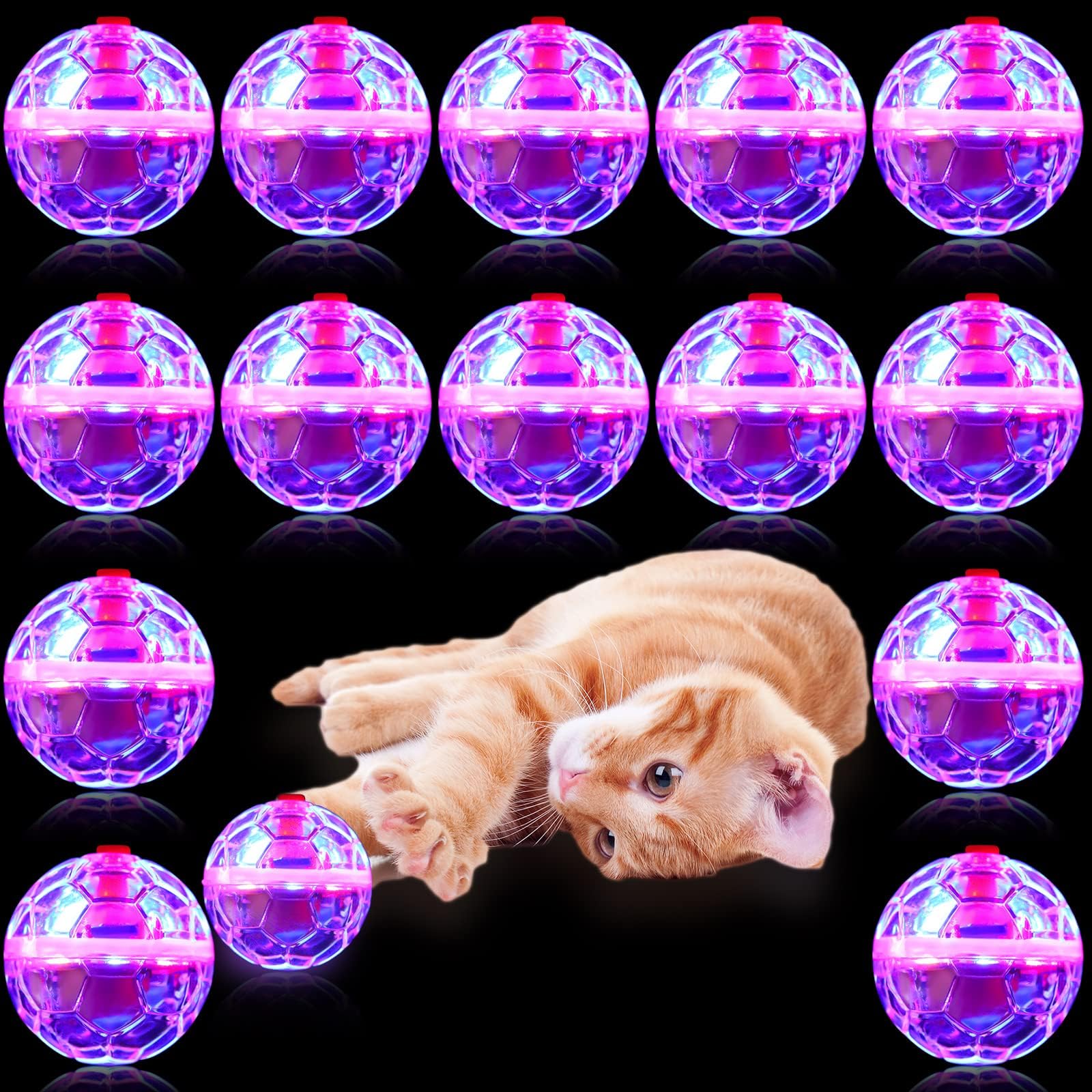 Amazon.com : CHENGU 15 Pieces Ghost Hunting Light up Cat Balls Motion ...