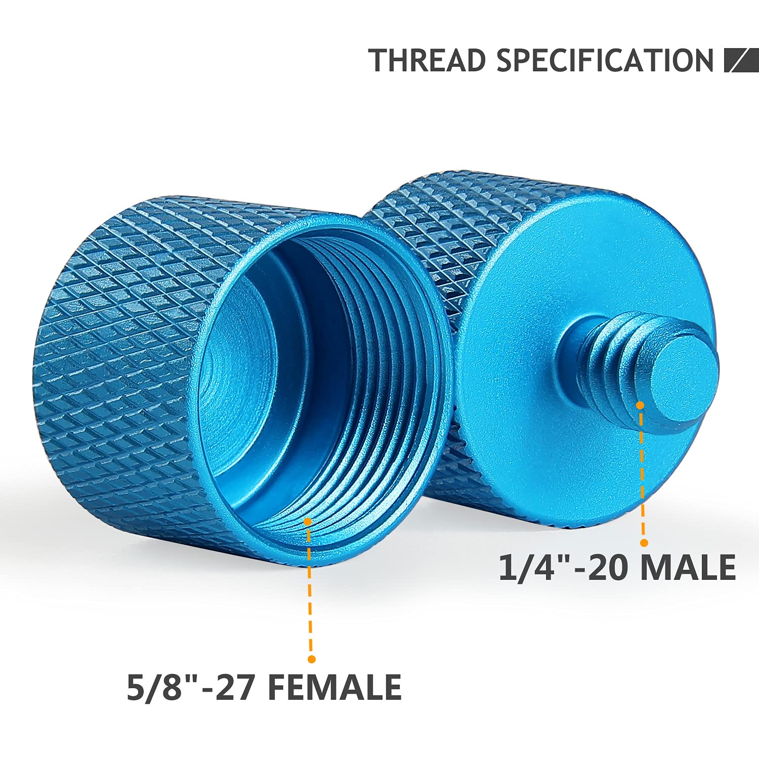 Snapklik.com : Frgyee Mic Screw Adapter, Thread Adapter 5/8" Female To ...