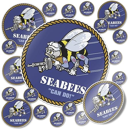 Us Navy Seabee Military - Sticker Graphic - Auto, Wall, Laptop, Cell ...