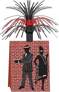 Amazon.com: Beistle 1-Pack Gangster Centerpiece, 14-Inch : Home & Kitchen