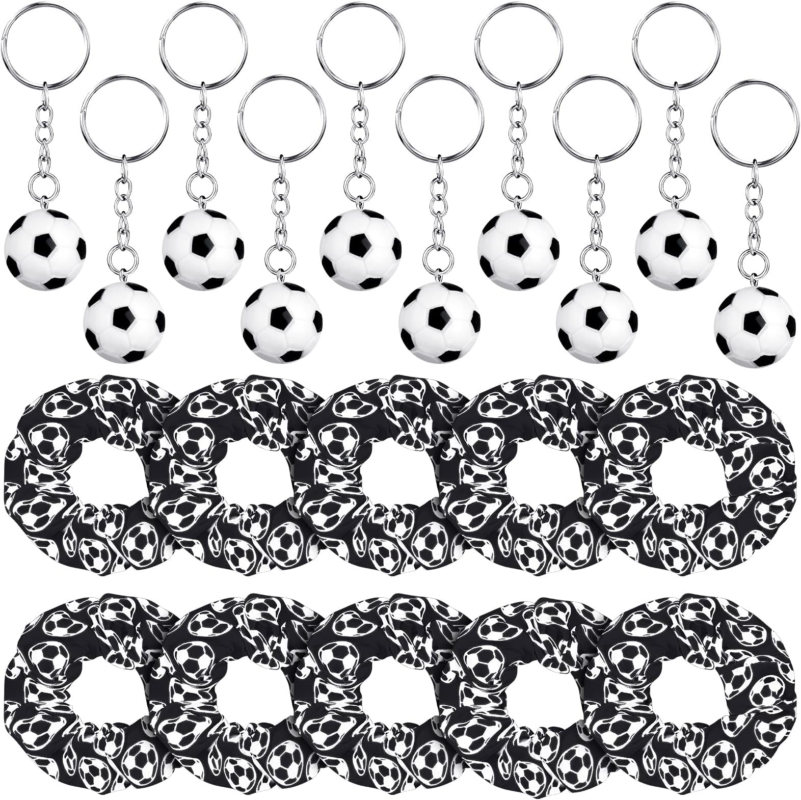 Amazon.com: Blulu 20 Pack Soccer Keychains Soccer Stress Ball Sports ...
