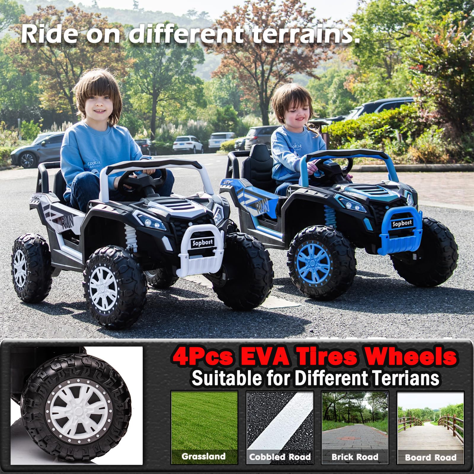 Snapklik.com : Sopbost 24v Ride On Toys For Big Kids Electric Vehicles ...