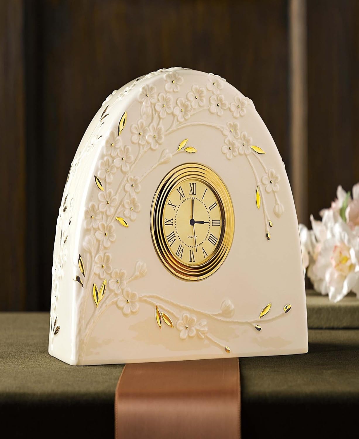 Amazon.com: Lenox Cherry Blossom Clock : Home & Kitchen