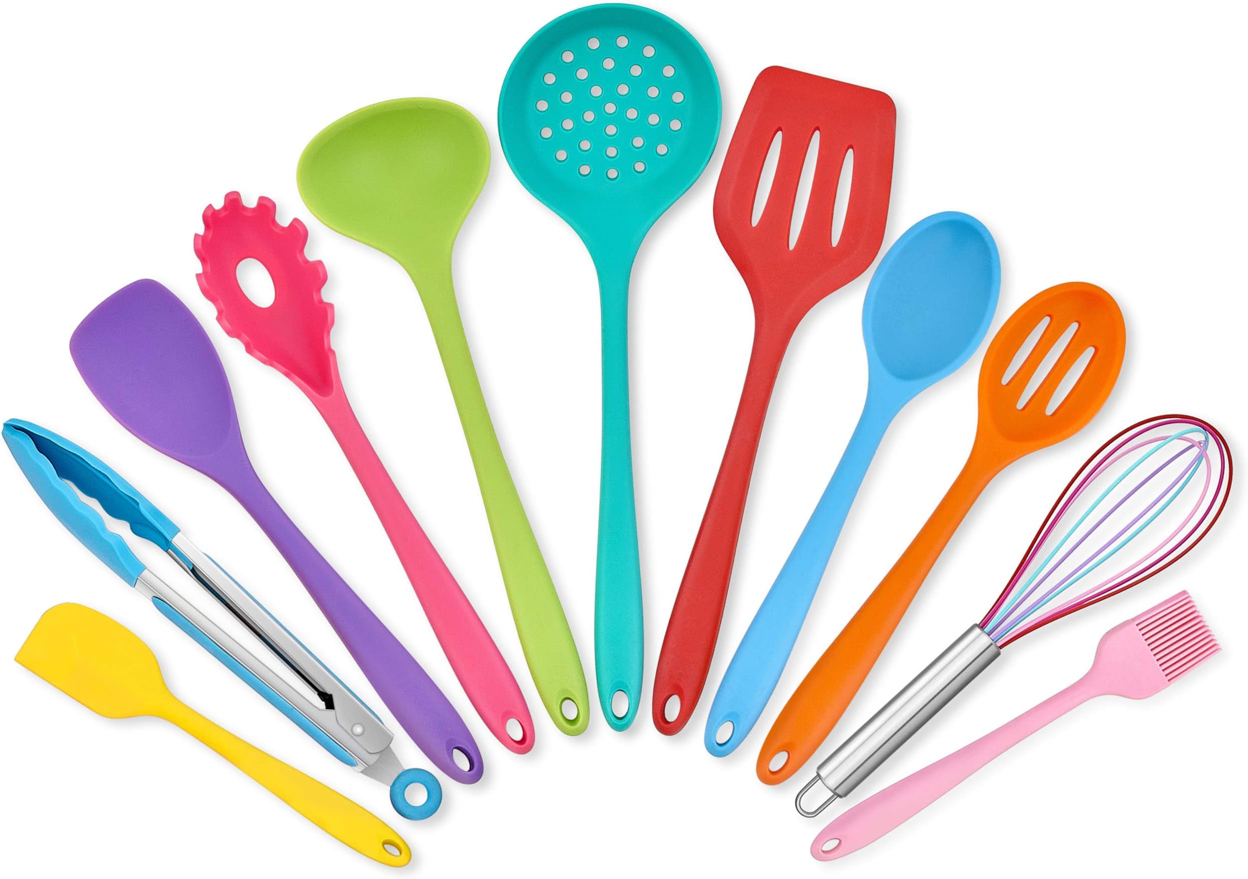 Amazon.com: 18 pcs Silicone Kitchen Cooking Utensil Set, Non-stick Heat ...