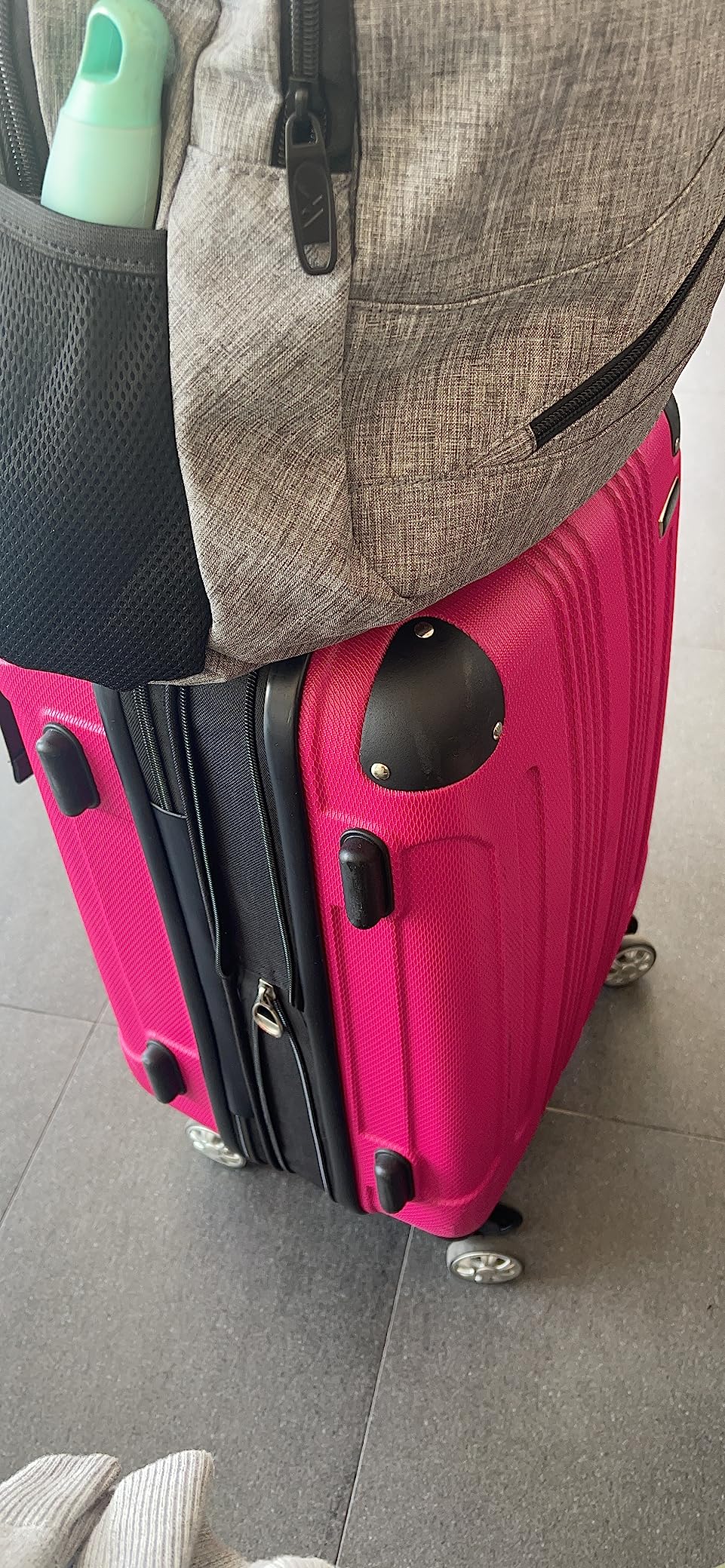 $10/mo - Finance Rockland London Hardside Spinner Wheel Luggage, Two ...