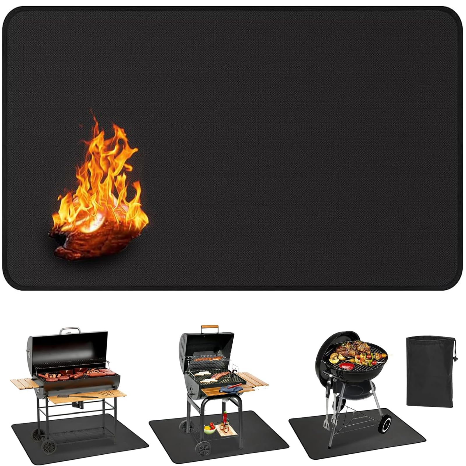Amazon.com: Aerbeis Large Grill Mats for Outdoor Grill 65×36 Inch ...
