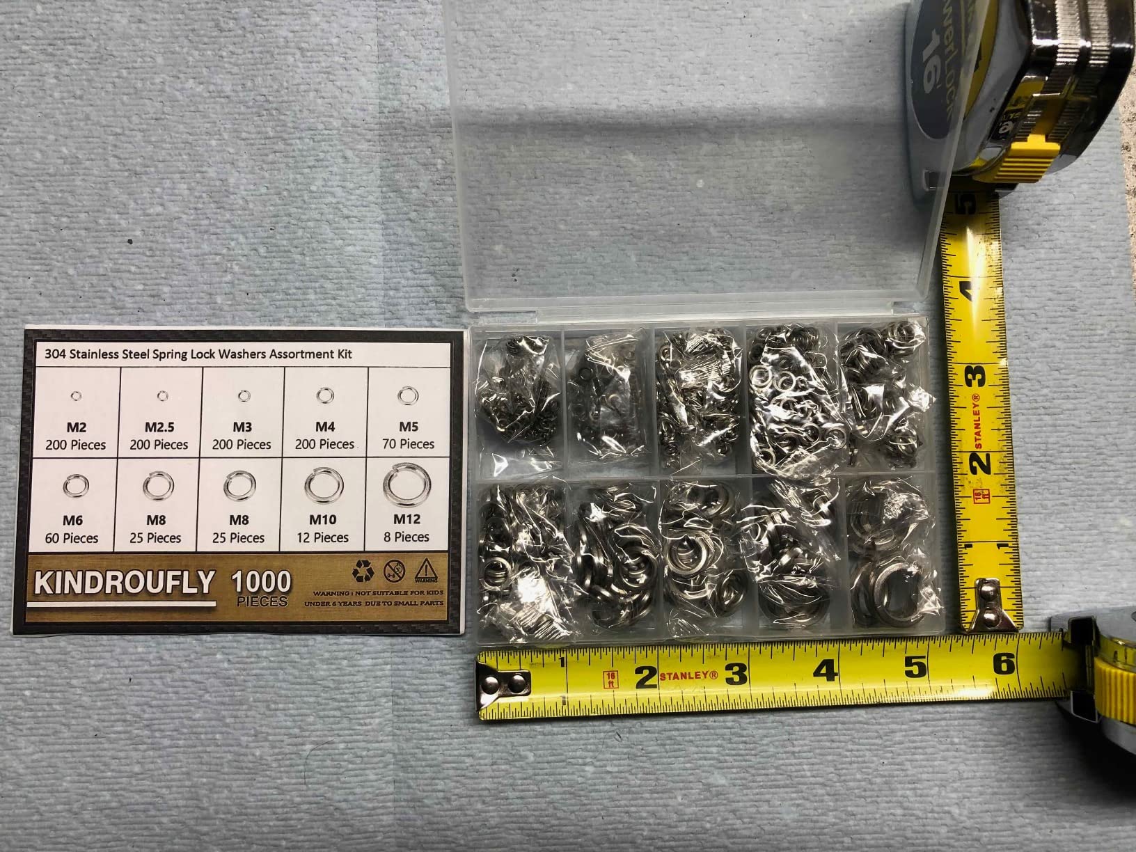 $2/mo - Finance 1000 Pieces 304 Stainless Steel Lock Washers, Split ...