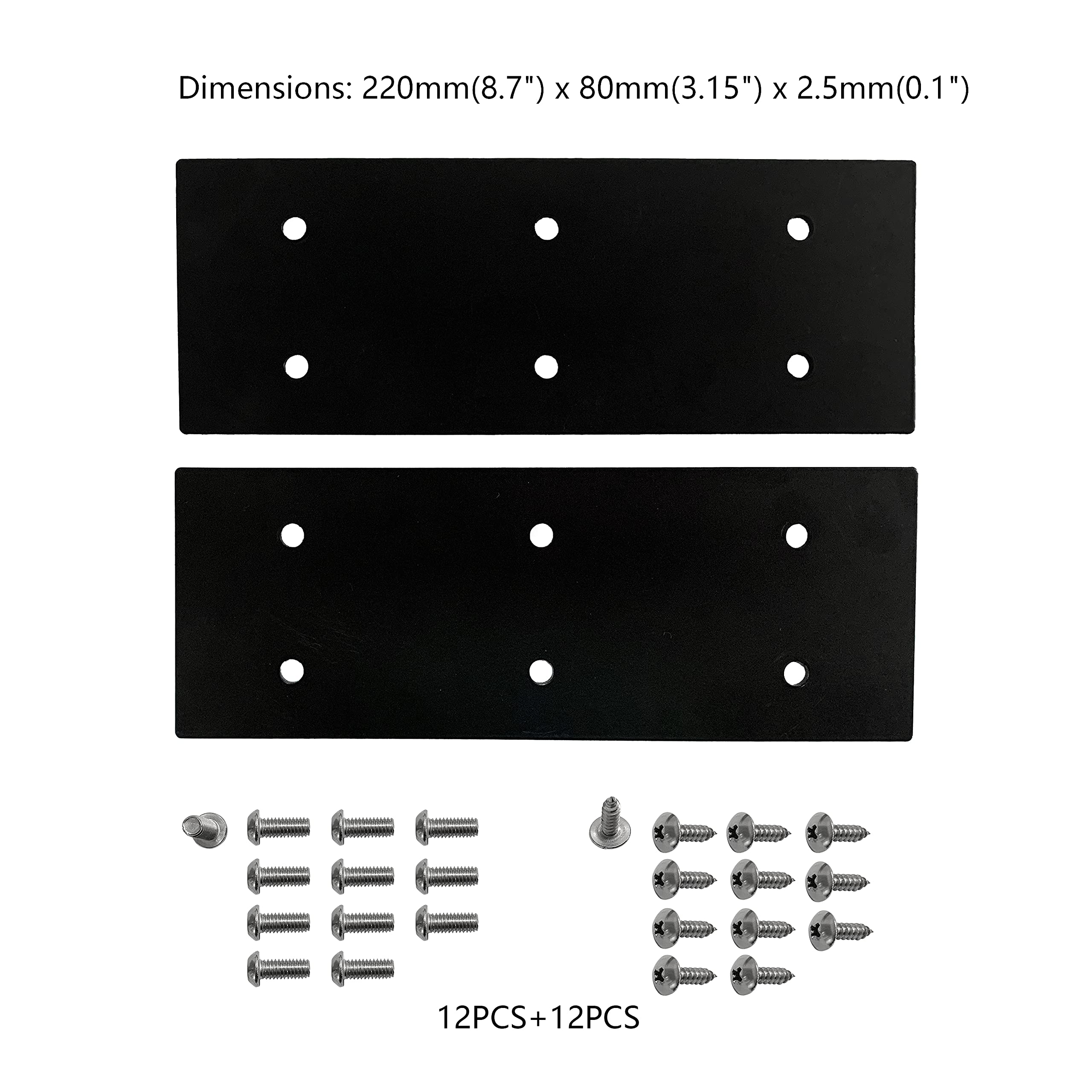 Snapklik.com : Vwindesk 2PCS Steel Metal Connector Plates To Connect ...